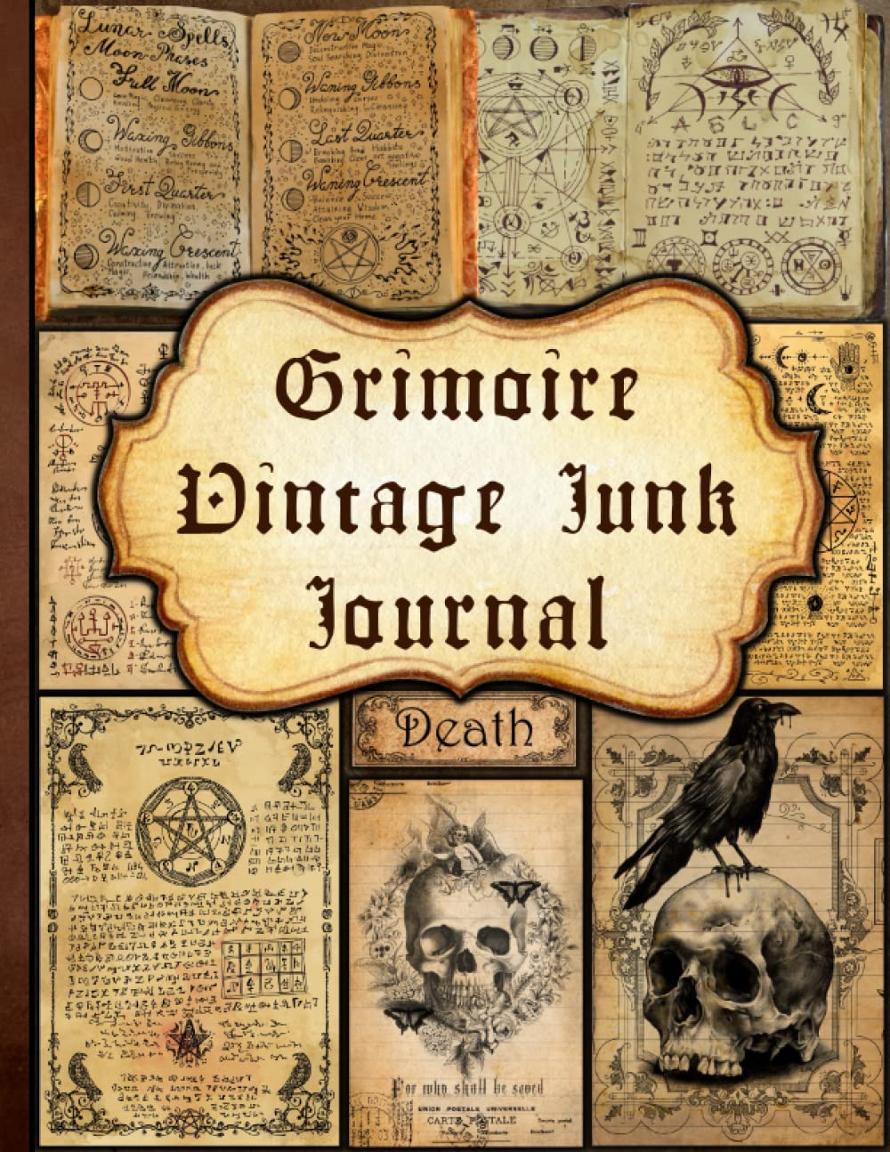 Grimoire Vintage Junk Journal: A Vintage Dark Magic Themed Collection ...
