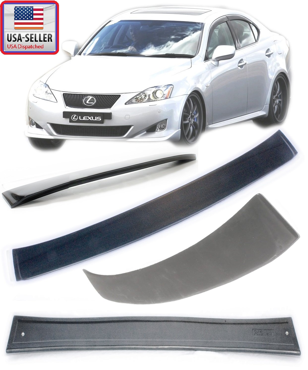 Fender Flares Widebody Kit Accessories Wheel Arches For Lexus IS250 300 ...
