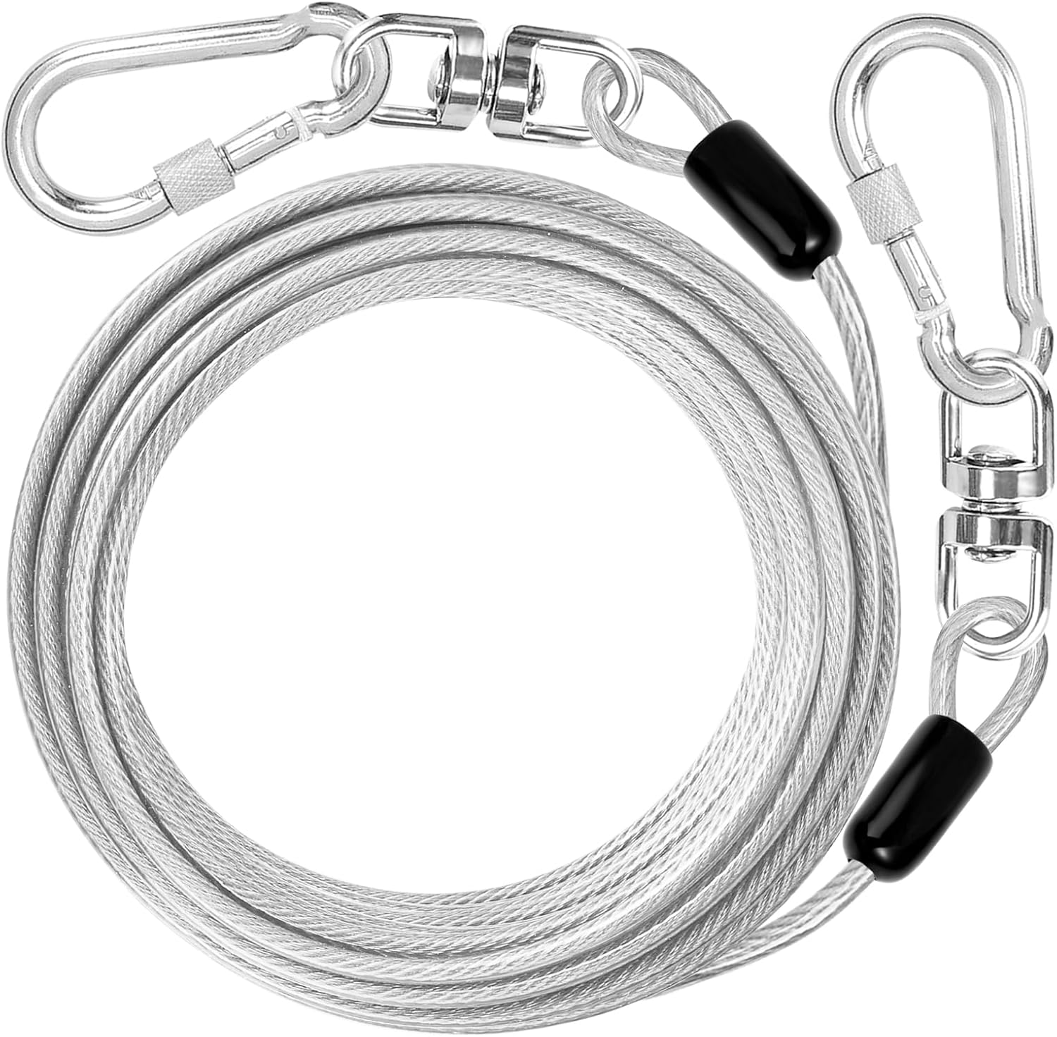 Amazon.com : jenico Dog Tie Out Cable: 10 ft Dog Lead for Yard - Heavy ...