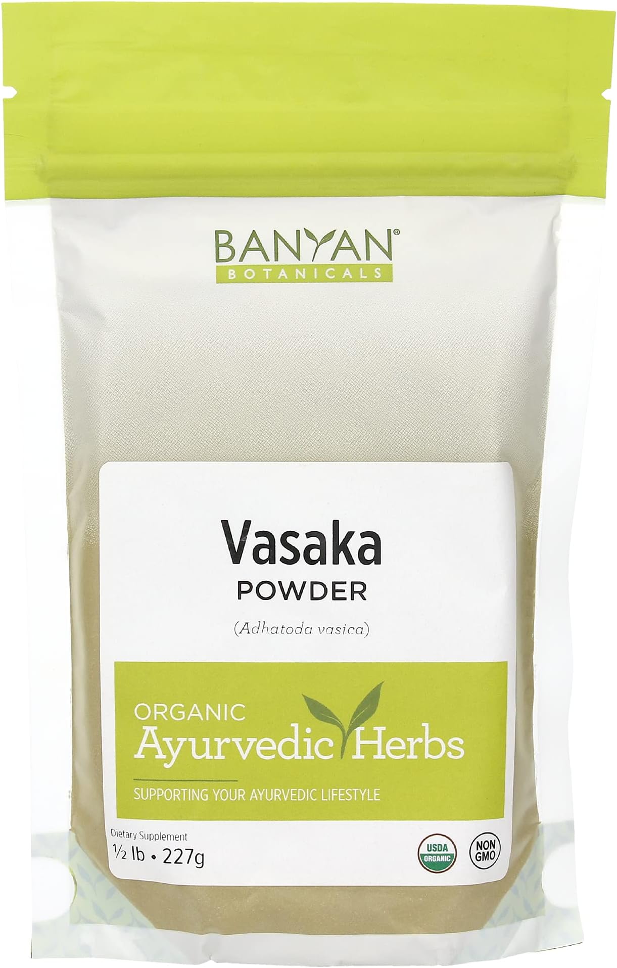 Amazon.com: Banyan Botanicals Vasaka Powder - Certified Organic, 1/2 ...