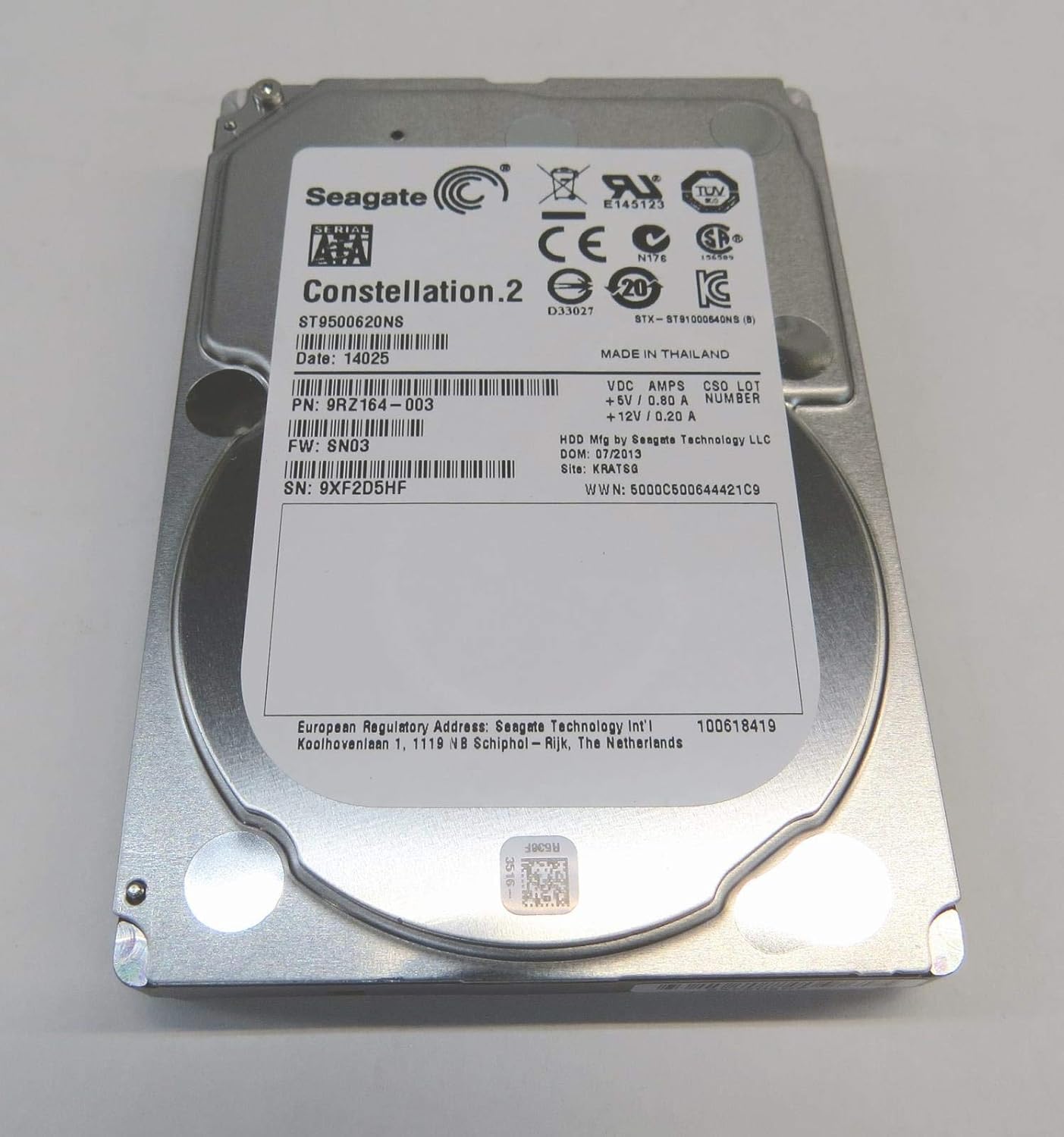 Amazon.com: Seagate ST9500620NS Constellation ES.2 SATA 6.0Gb/s 500GB ...