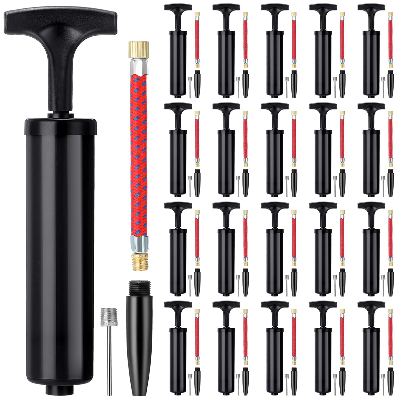 Air Pump For Balls Jerify 20 Sets 8 Inch Ball Pump Kit Portable Hand ...