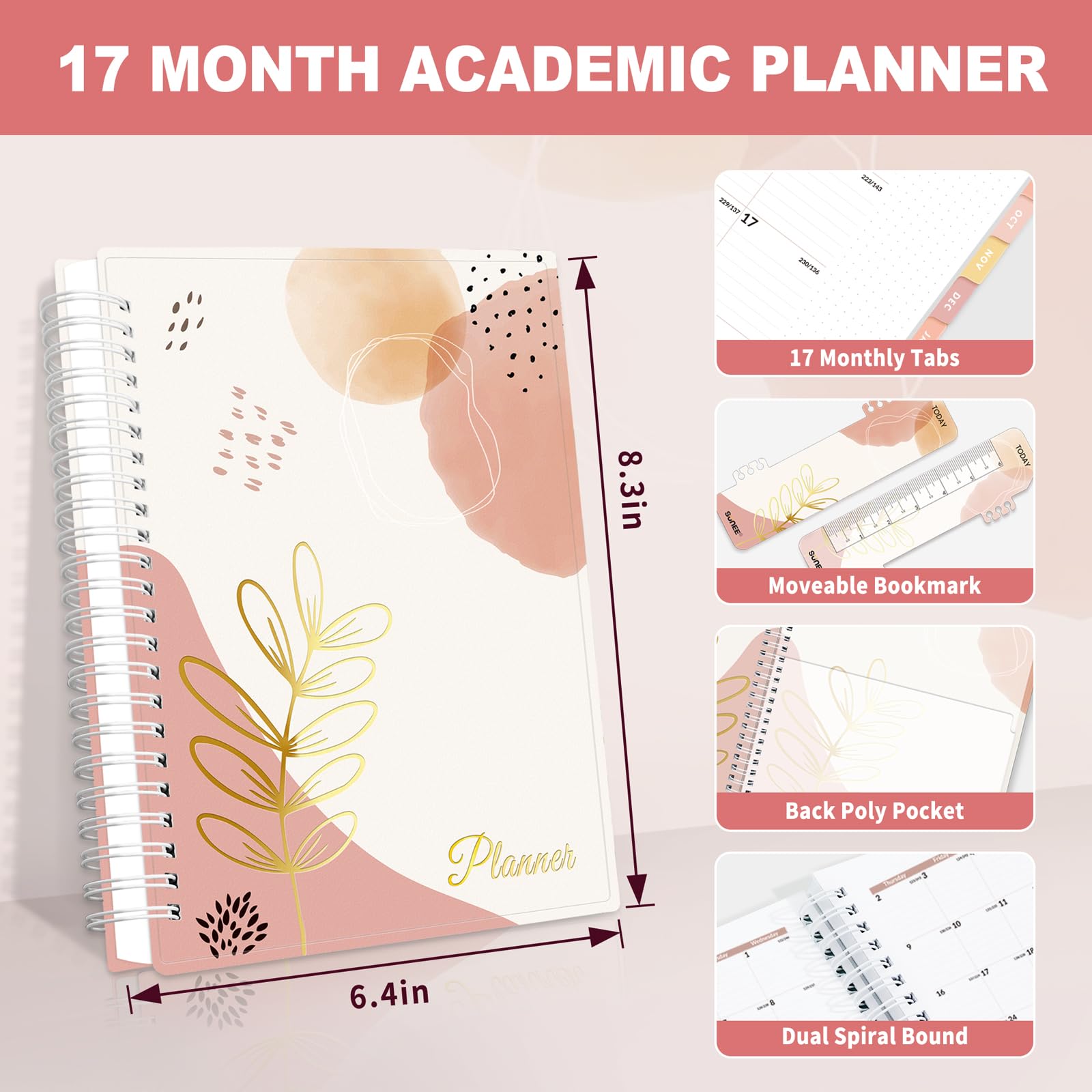 Snapklik.com : SUNEE Academic Planner 2024-2025 Weekly And Monthly ...