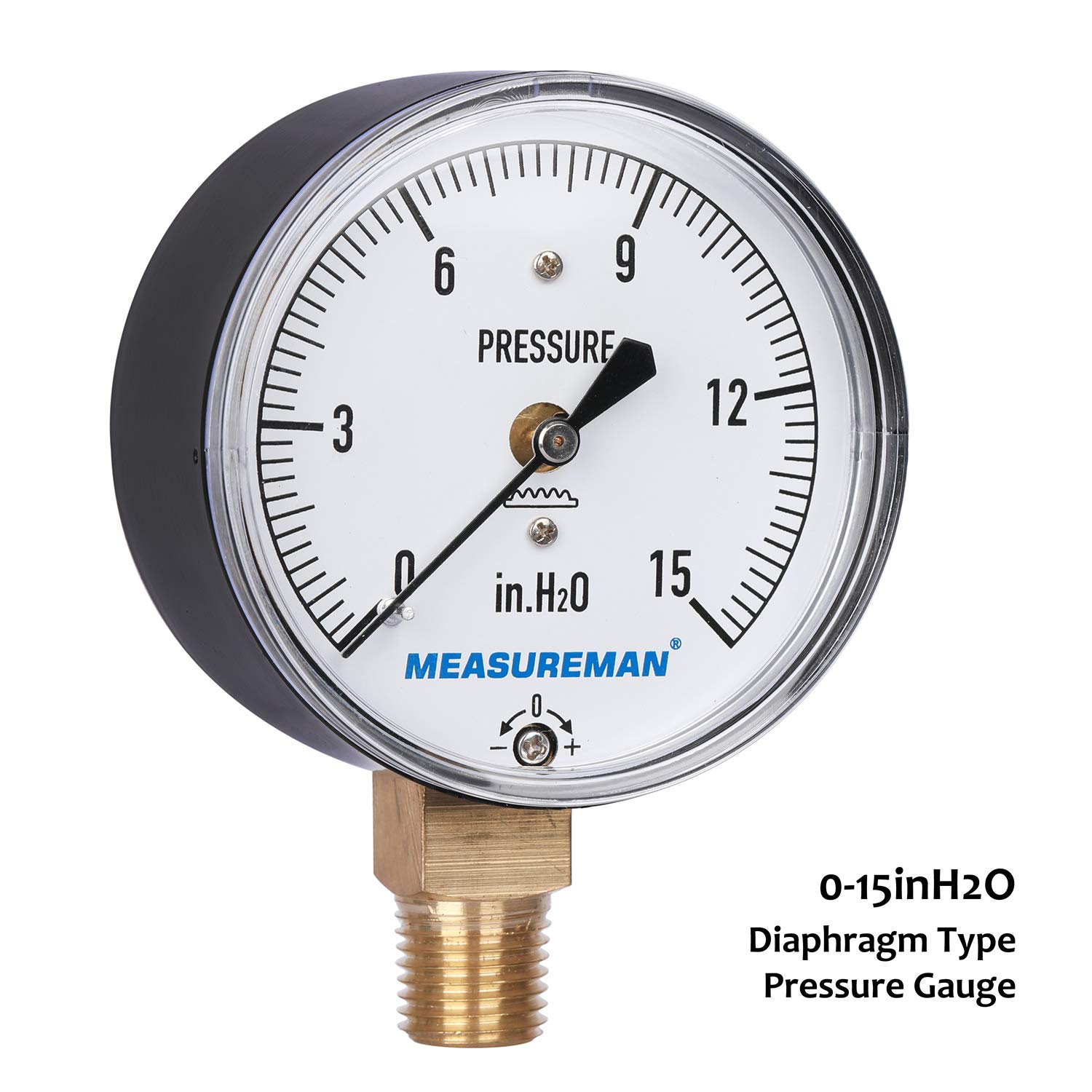 Snapklik.com : MEASUREMAN Diaphragm Type Capsule Low Pressure Gauge, 2 ...
