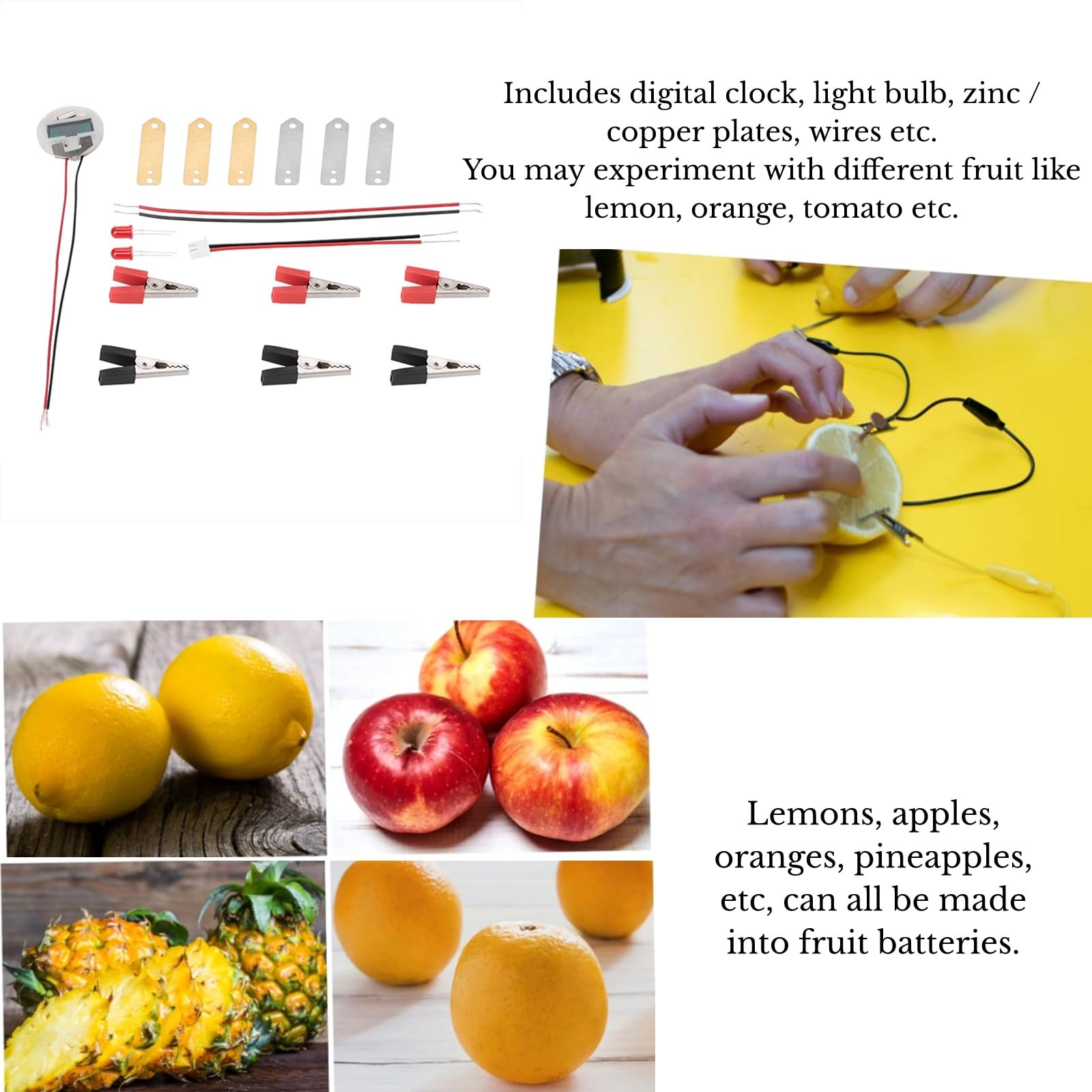 Fruit Energy Science Project Fruit Power Generation Battery Experiment