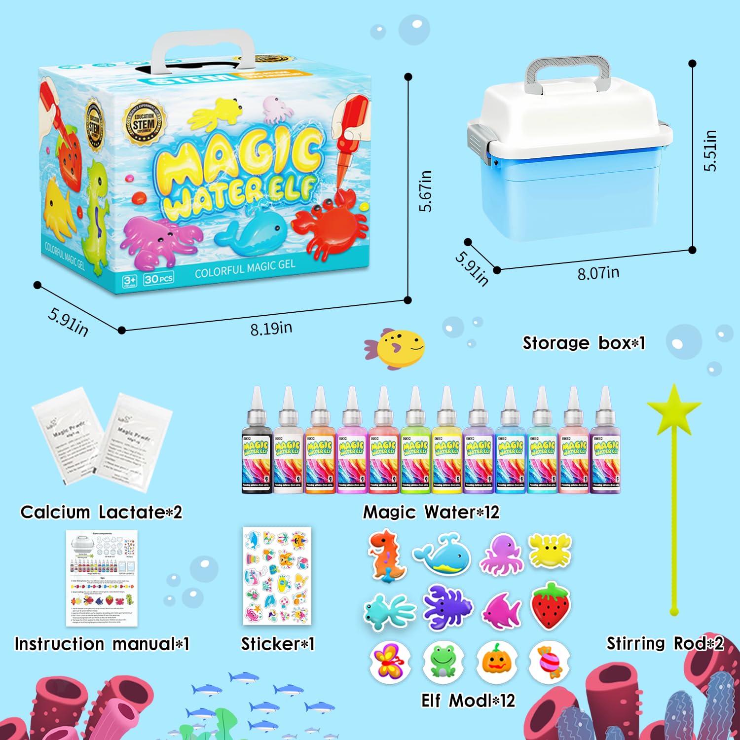 Magic Kit Kiditos Magic Water Elf Toy Kit - Create Your Own Aquatic ...