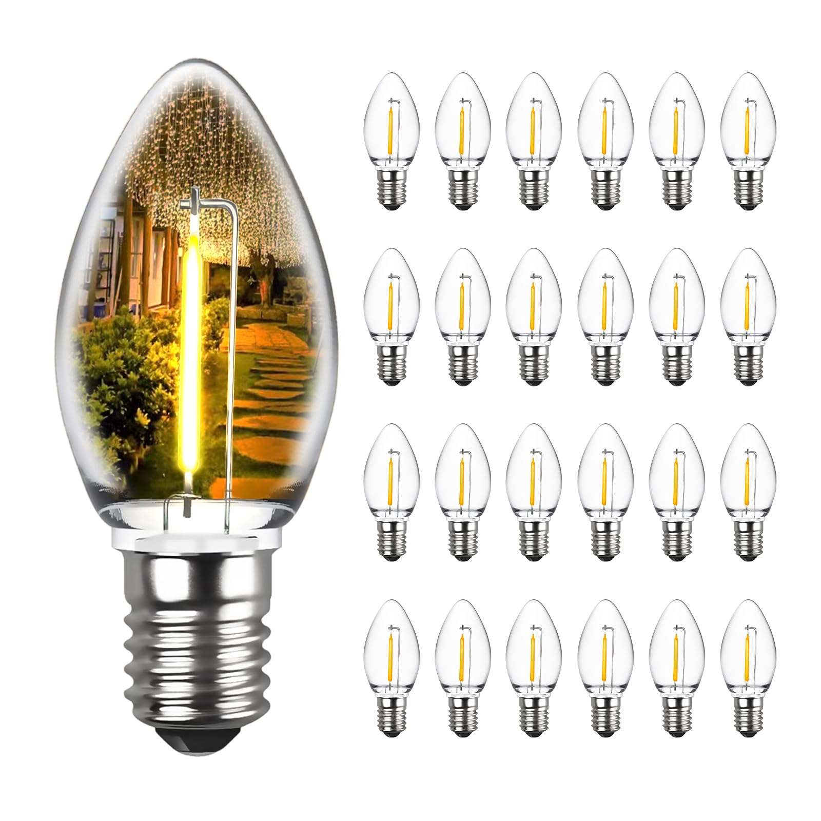 CHYSUPER C7 Replacement Bulbs, Night Light Bulbs, Led Christmas Light ...