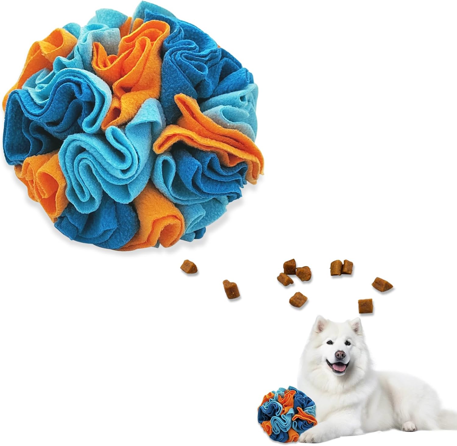 Pet Supplies : Andiker 5.9" Snuffle Ball for Dogs, Plush Colorful ...