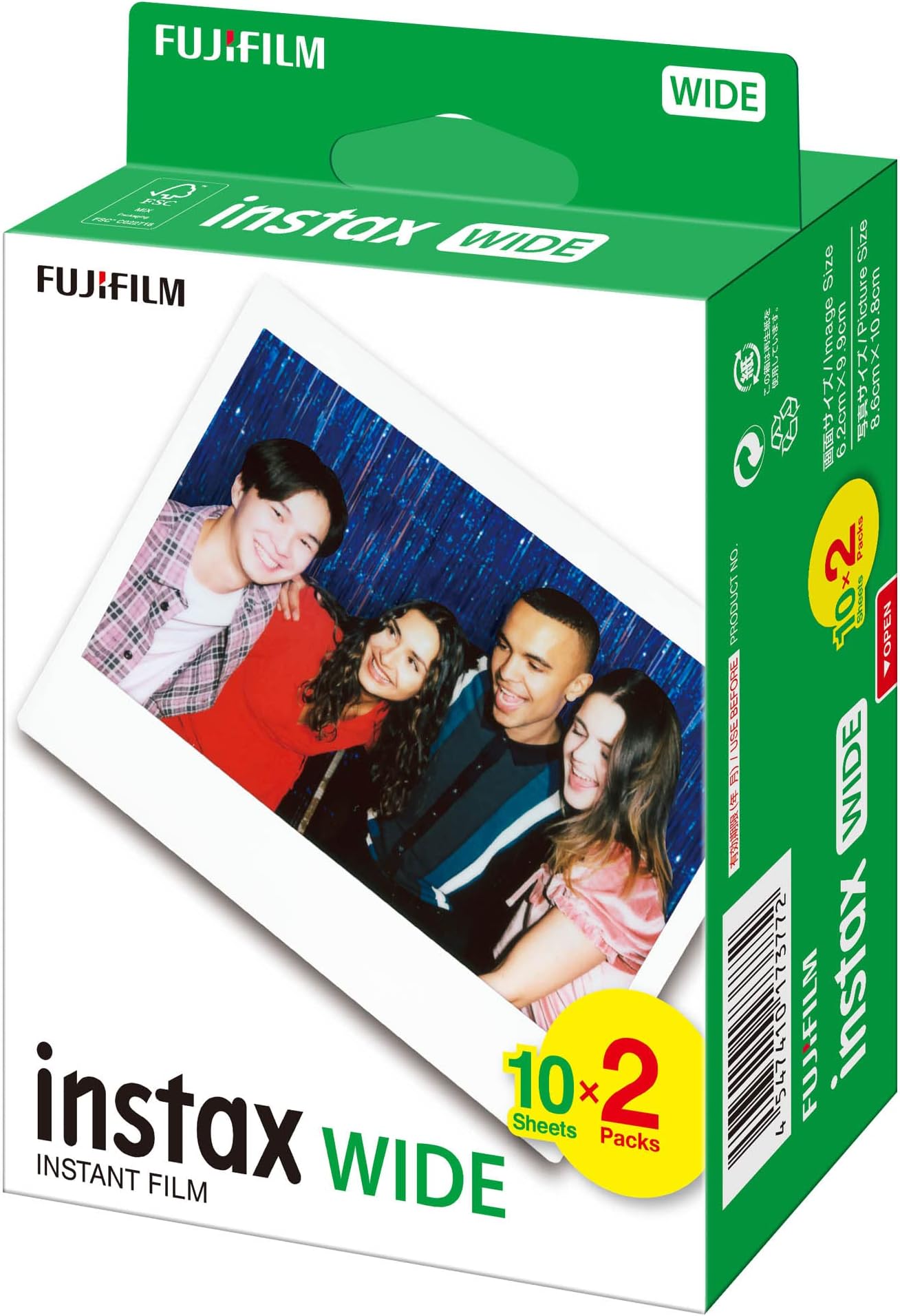 Buy Fujifilm Instax Wide Instant Film 10Sheets X Twin Pack Online at ...