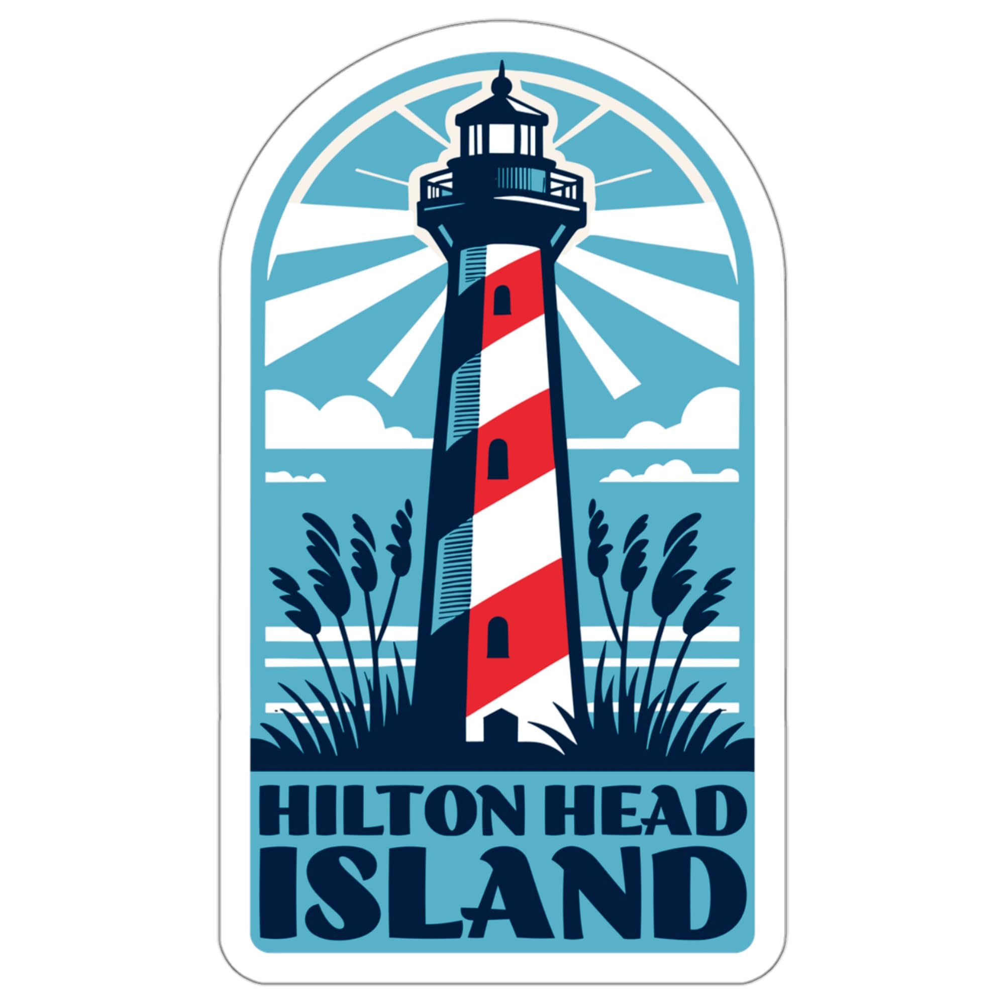 Amazon.com: Hilton Head Island Lighthouse Sticker Adventure Souvenir ...