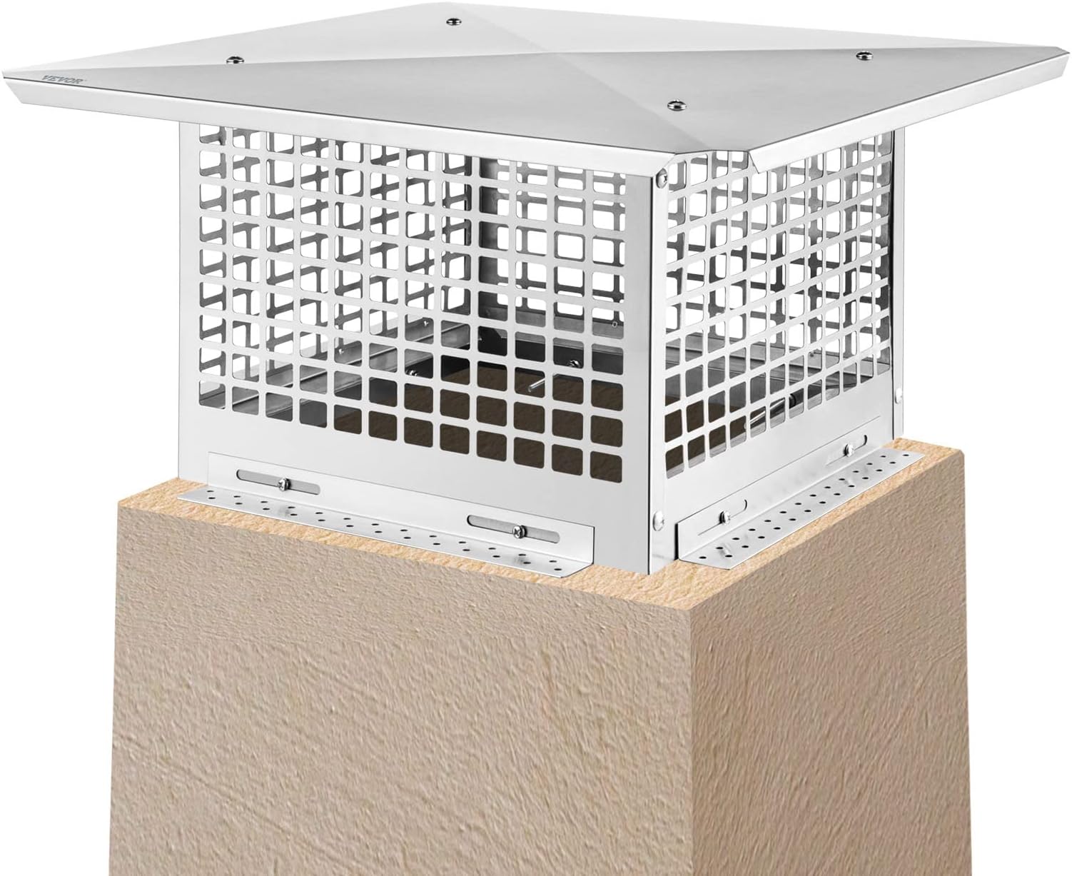 Amazon.com: VEVOR Chimney Cap 17 x 17 inch Practical Accessories & Easy ...
