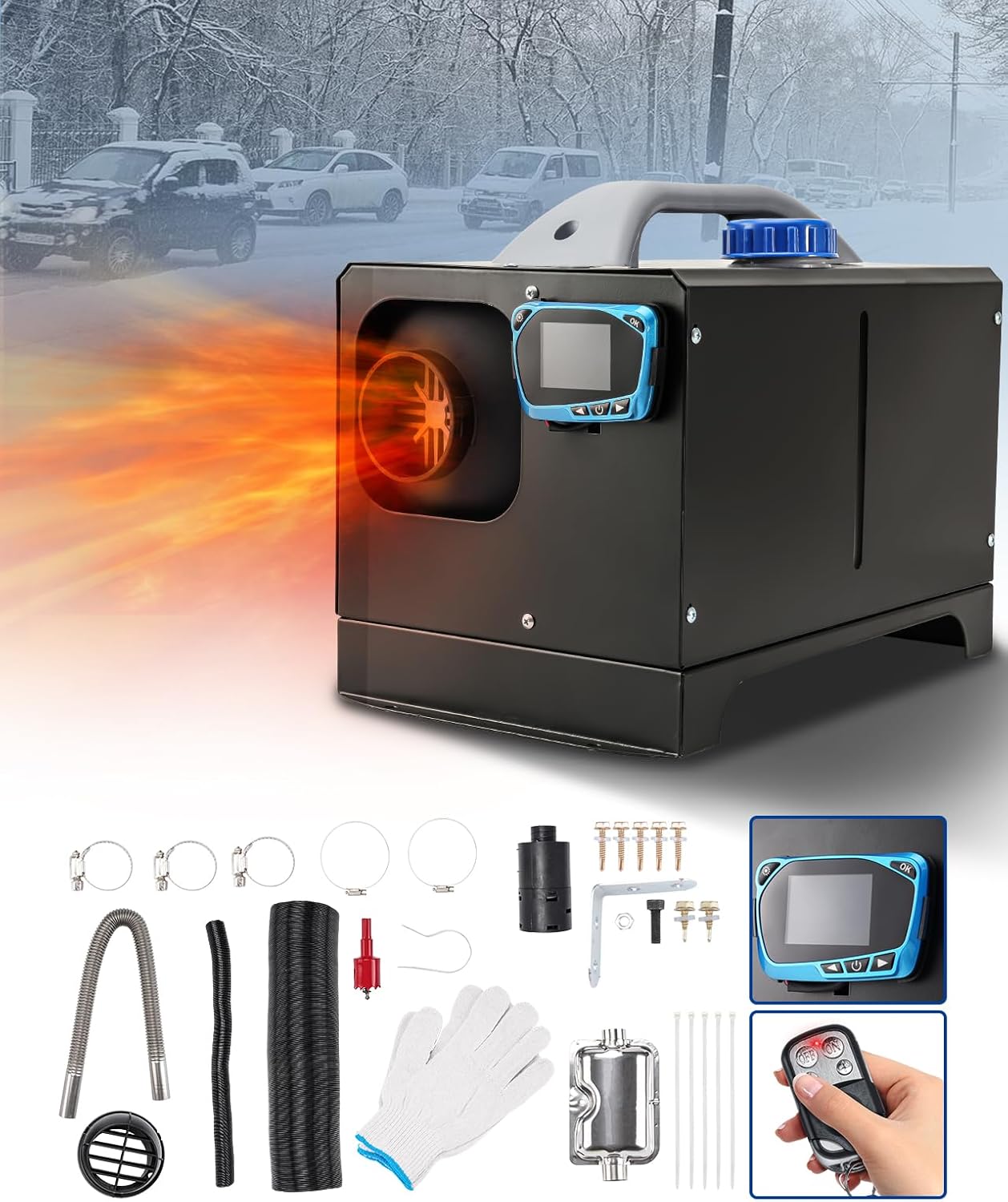 Amazon.com: Diesel Heater 8KW, 12V Diesel Air Heater All-in-One Diesel ...