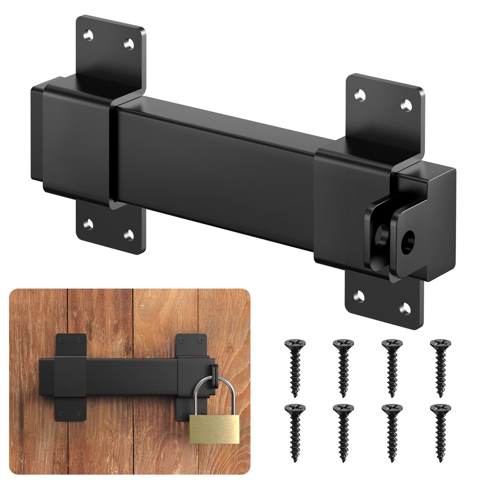 Snapklik.com : Aglehome 7.5" Slide Gate Latch