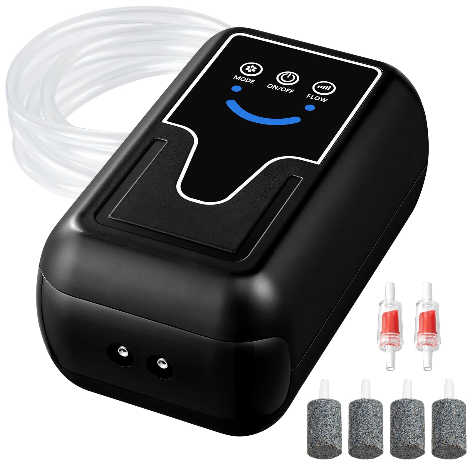 KEDSUM Aquarium Air Pump, Rechargeable Battery Powered Aerator for Fish ...