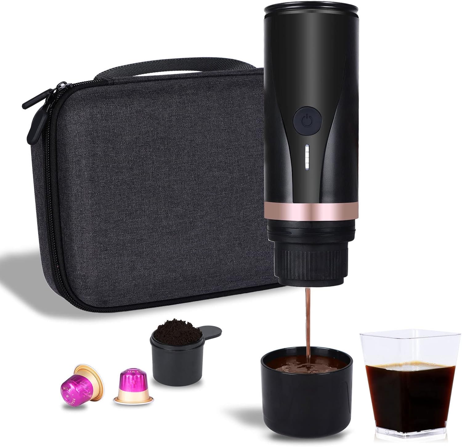 Amazon.com: Mydio Portable Rechargeable Coffee Maker 20 Bar Pressure ...