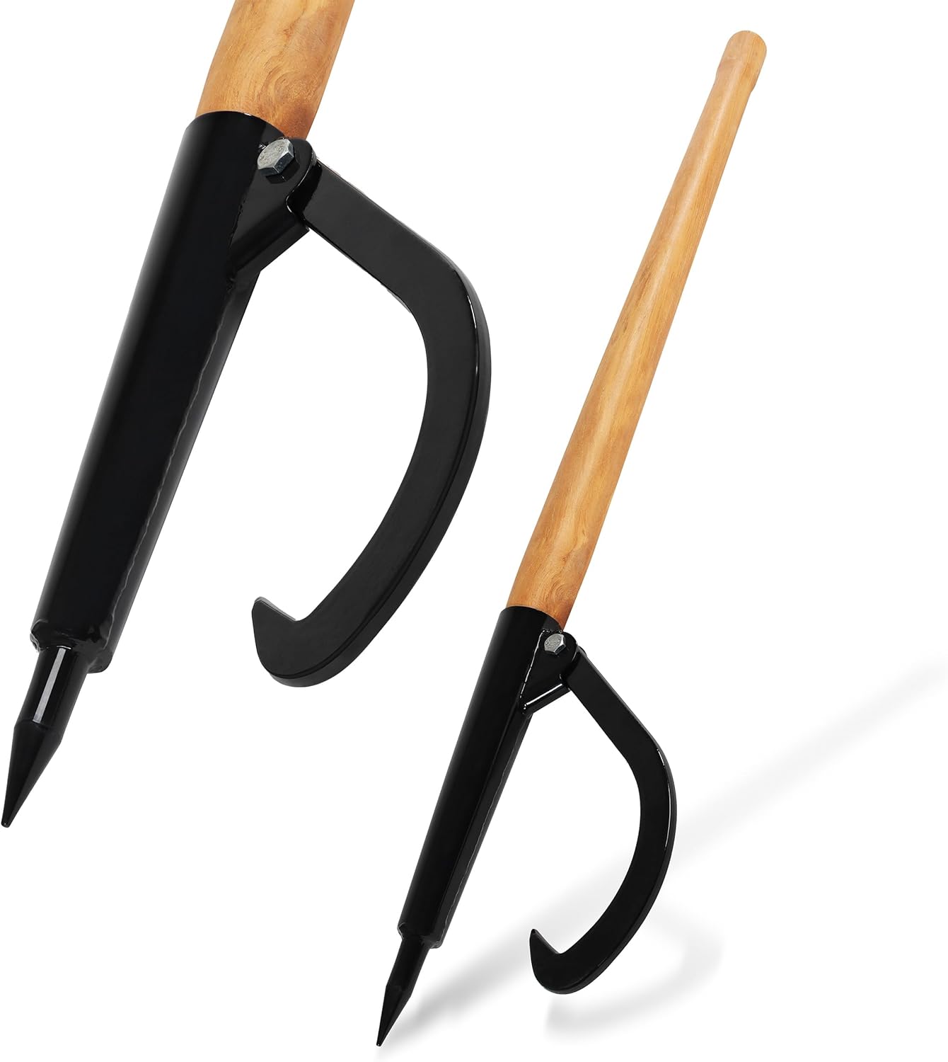 49-Inch Wooden Shaft Log Peavey - Carbon Steel Logging Tool with Cant ...