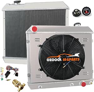 Amazon.com: OzCoolingParts 3 Row Core Aluminum DPI284 Radiator + 16" Fan w/Shroud & Relay Wiring ...