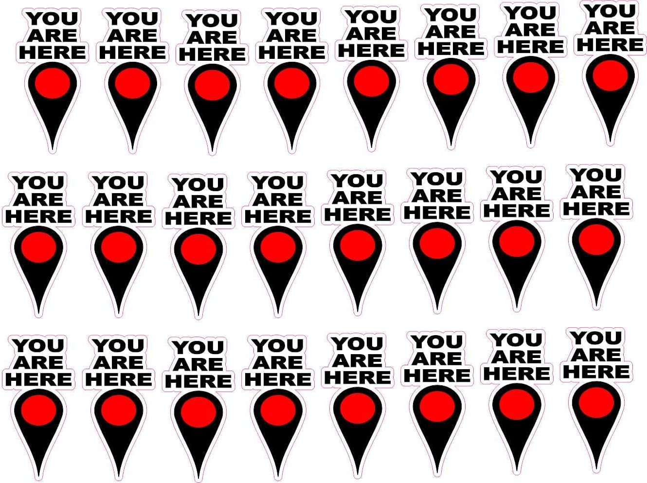 Amazon.com: StickerTalk You are Here Pointer Stickers, 1 Sheet of 24 ...