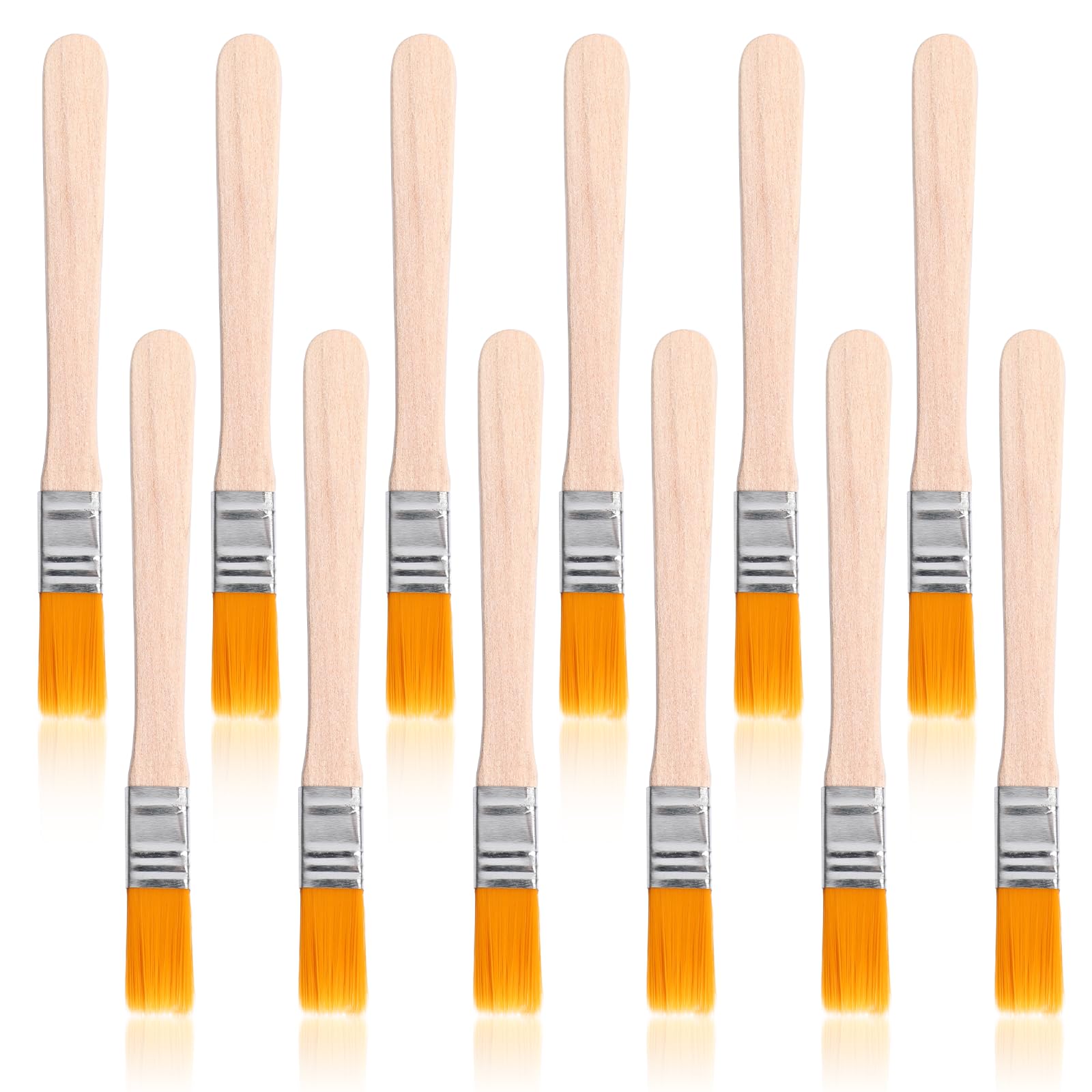 Amazon.com: 12 Pcs 5 x 0.5inch Paint Brush, Trim Painting Tool, Small ...