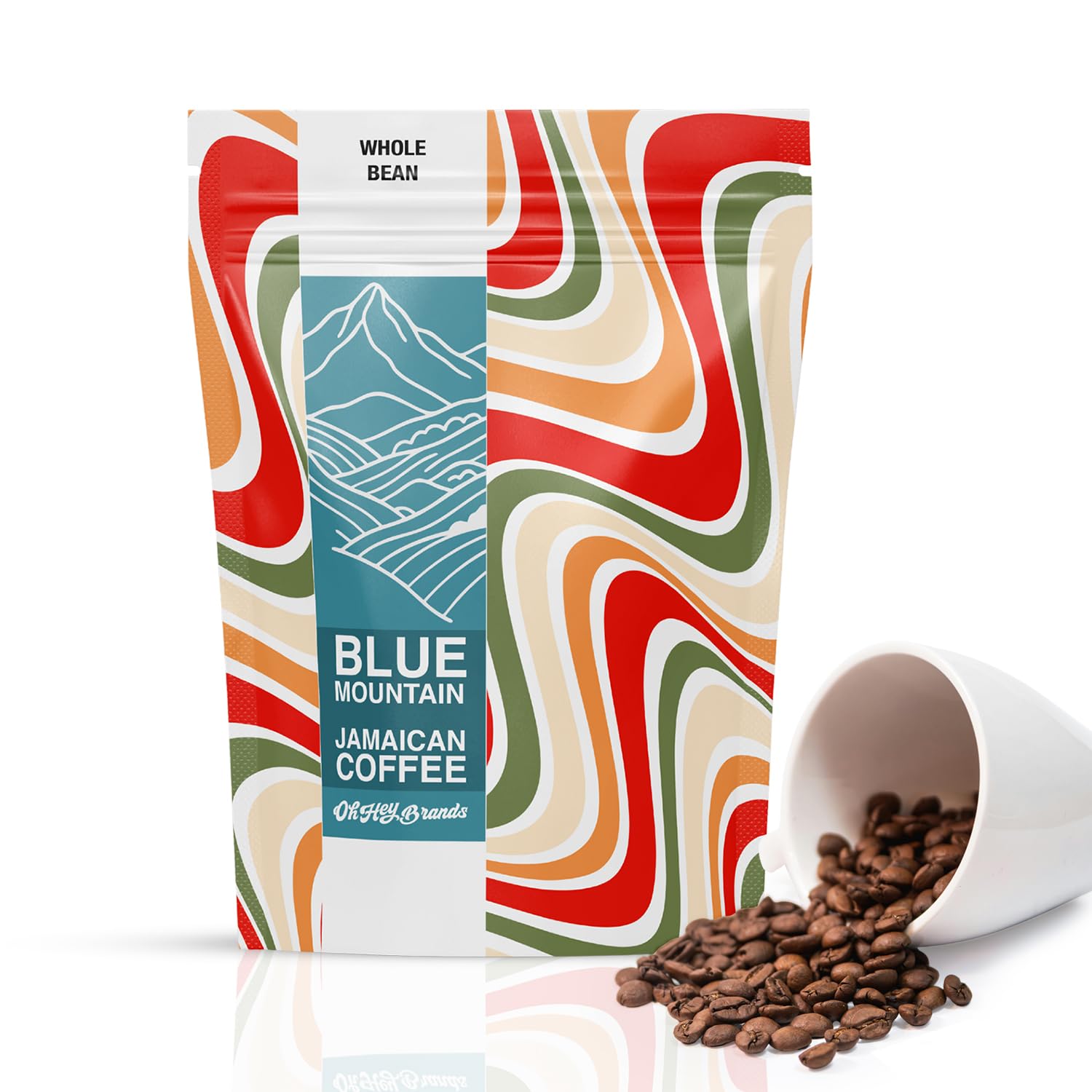 Amazon.com : OH HEY BRANDS Blue Mountain Coffee – Medium Roast Beans ...