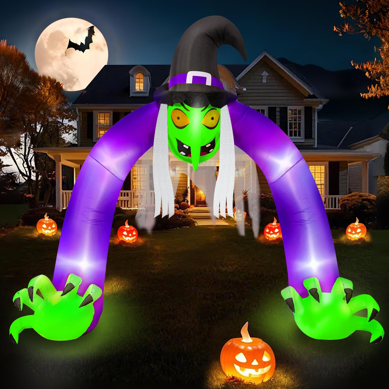 Amazon.com: 10 FT Halloween Inflatable Decorations Outdoor,Blow up ...