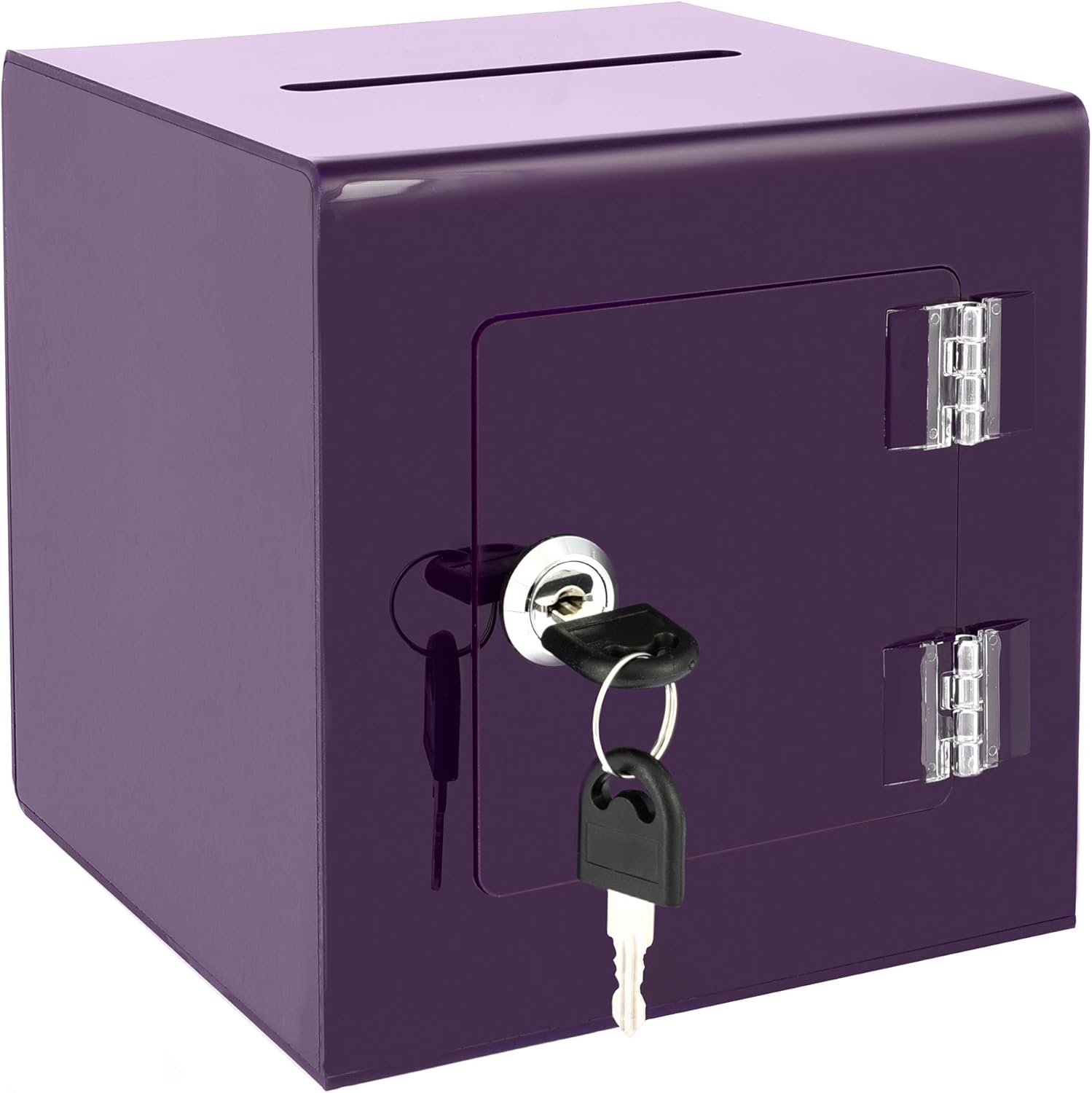 Amazon.com : AdirOffice Acrylic Ballot Box Donation Box with Easy Open ...