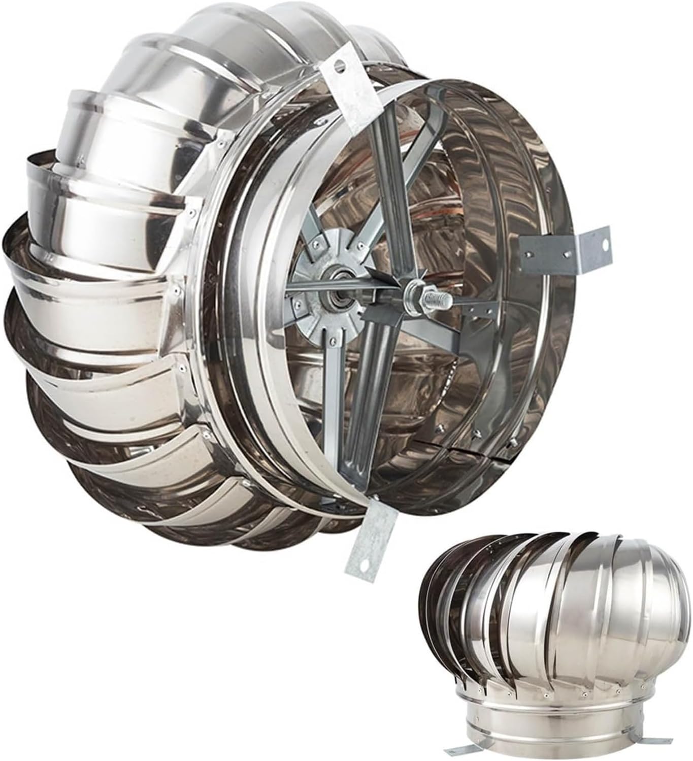 Amazon.com: Roof Wind,Stainless Steel Turbine Ventilator Vents Roof ...