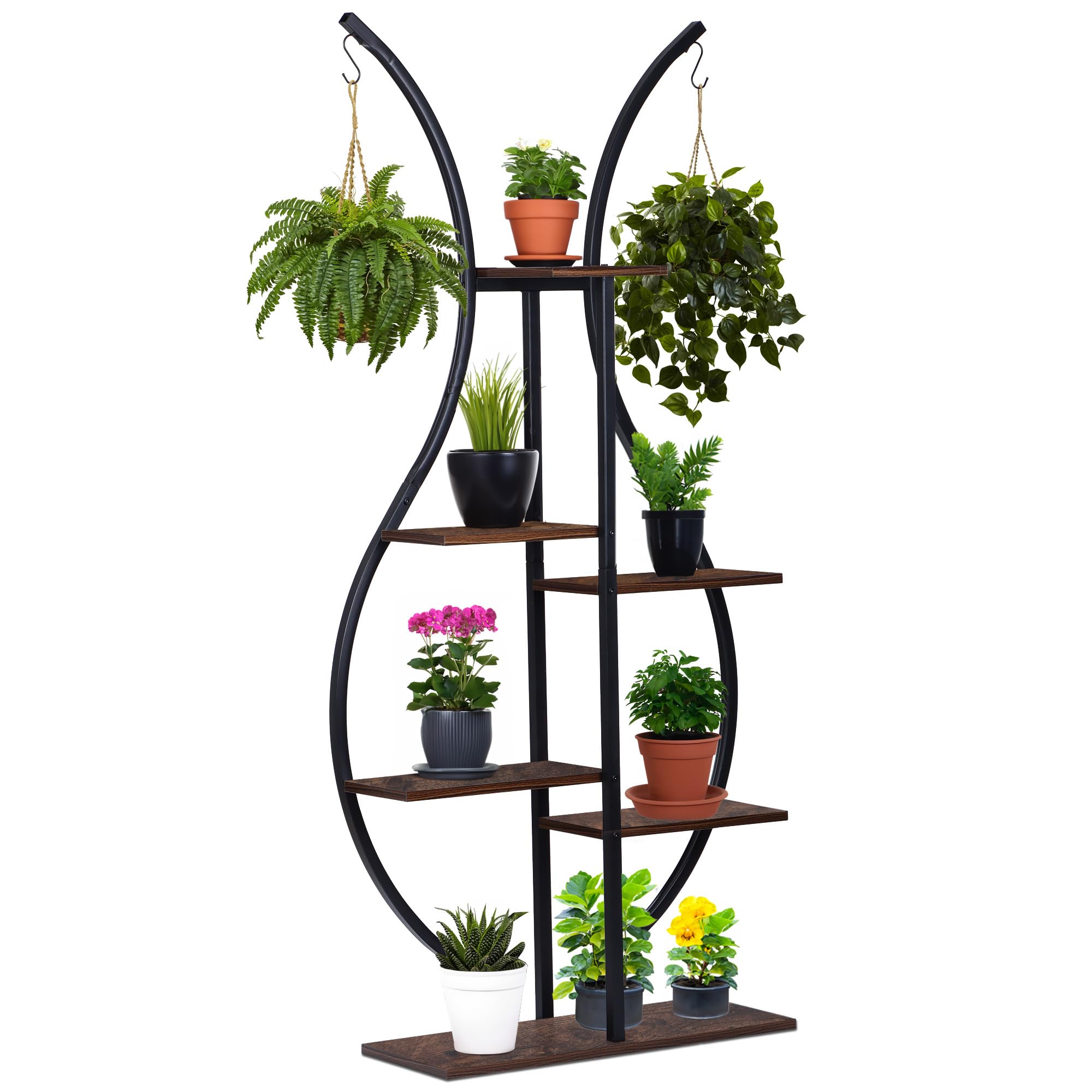 Amazon.com : DOBEGARDEN 6 Tier Plant Stand Indoor Metal Plant Shelf ...