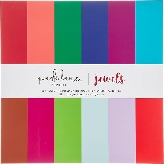 Amazon.com : Cardstock 12x12 Variety Pack, 58 Sheets - Textured ...