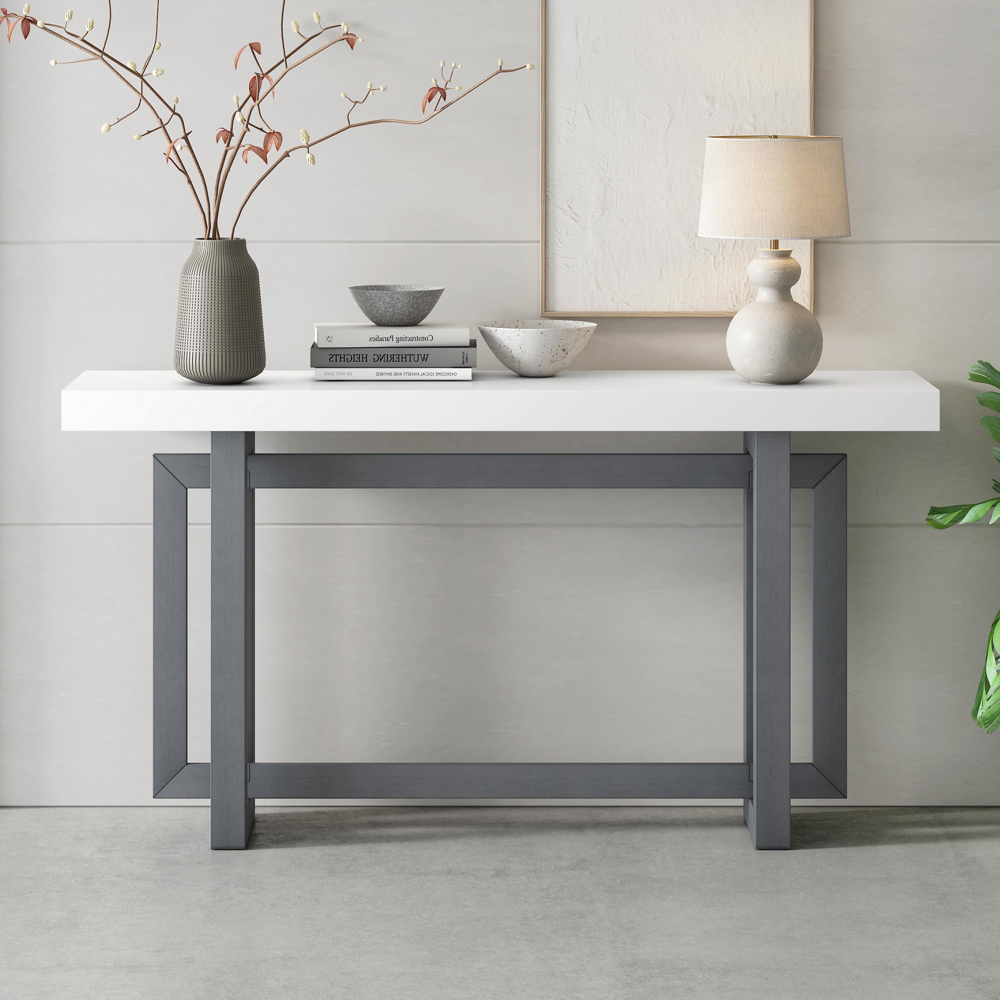 Amazon.com: Contemporary Console Table with Industrial-Inspired ...
