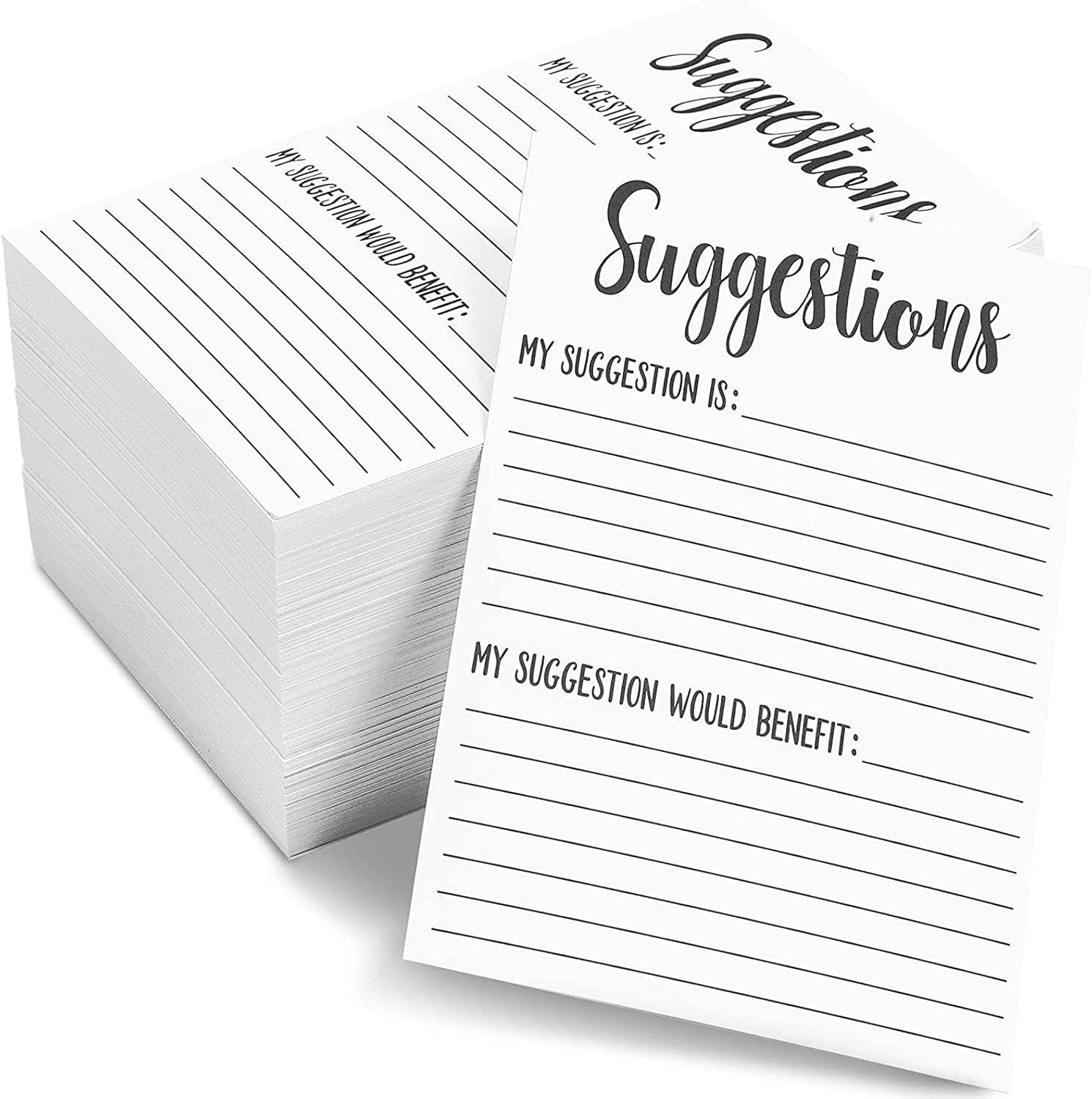 Amazon.com : 200 Pack Suggestion Cards for Customer Feedback in Bulk ...
