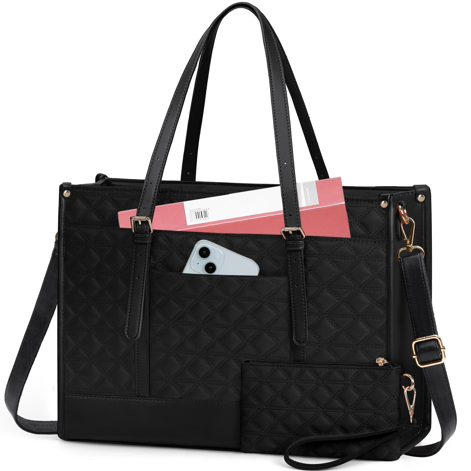 Lubardy Bolsa para Laptop Mujer 15.6” Maletin para Laptop Mujer de ...