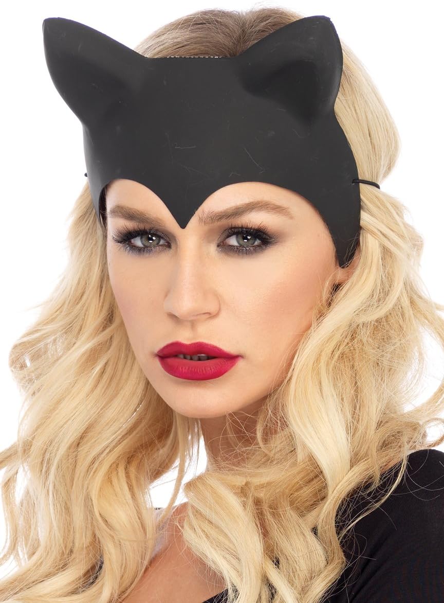 Amazon.com: Leg Avenue Women's Cat Ear Mask Costume Accessory, Black ...