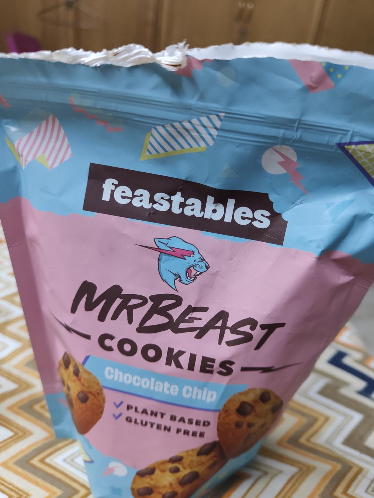 Mr.Beast Feastables Chocolate & Milk Chip Delicious Cookies Plant Based ...