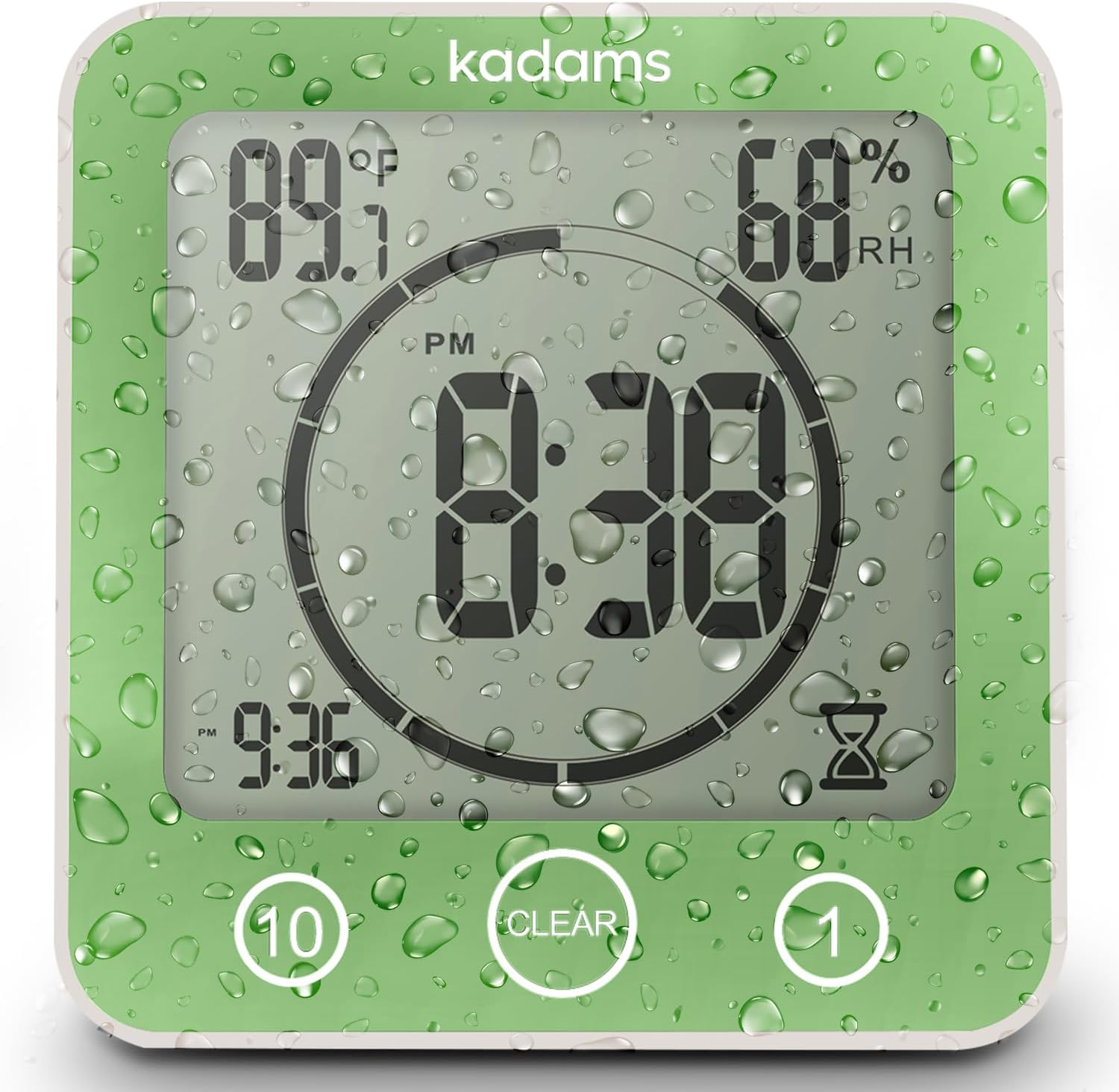 Amazon.com: Cirbic Extra Large Shower Clock with Suction Cups, Date and ...