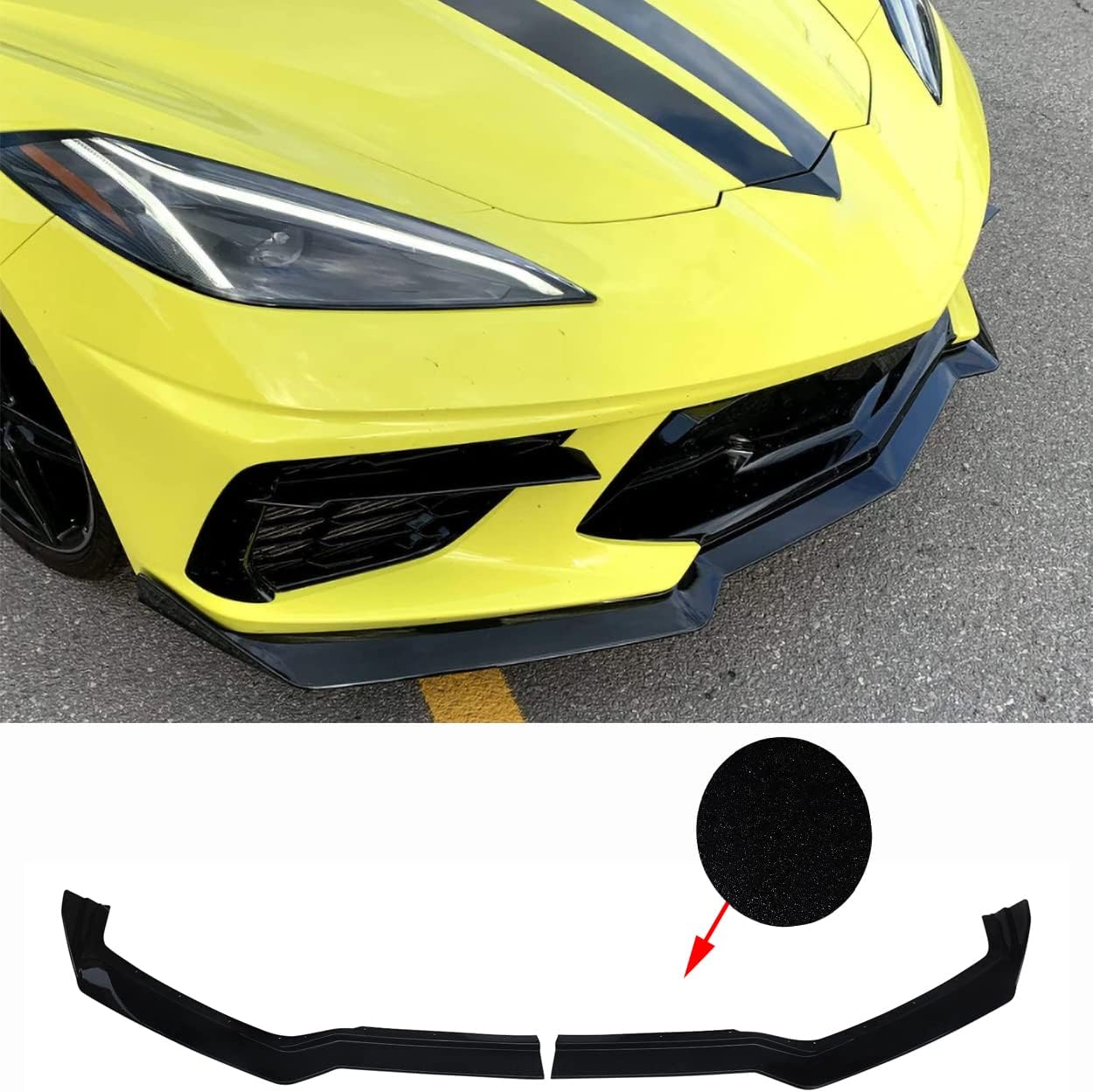 Amazon.com: CHIESMA,Front Bumper Lip Compatible with 2020 2021 2022 ...