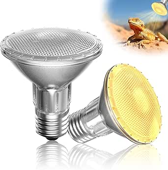 Amazon.com: GlowUp 50W Reptile Heat Lamp Bulb,E26 Dimmable Basking Bulb ...