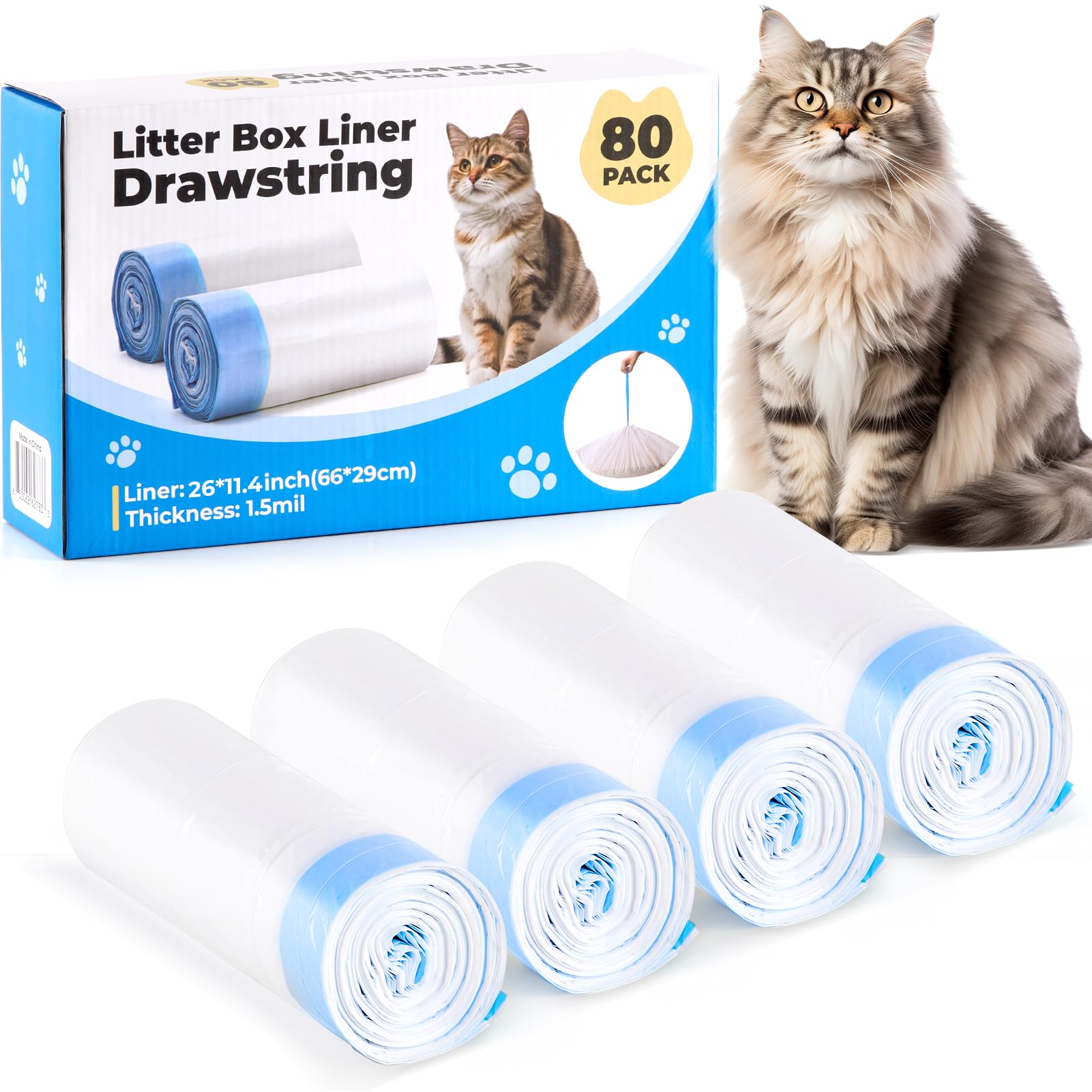 Amazon.com: Fsitego Compatible Trash Bags for Self Cleaning Litter Box ...