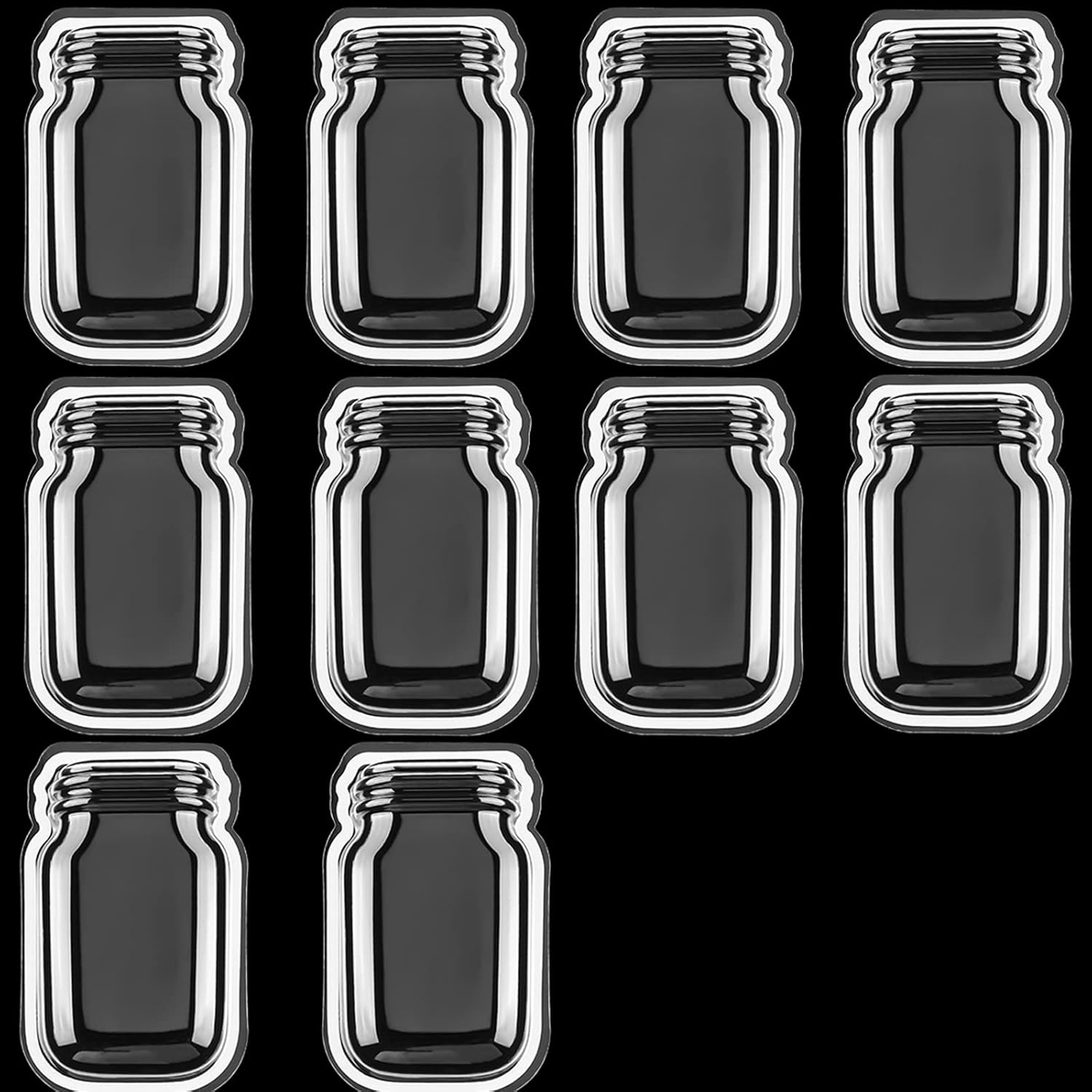 Amazon.com: 10PCS Jar Botttle 3D Dimensional Shaker Domes for Shaker ...