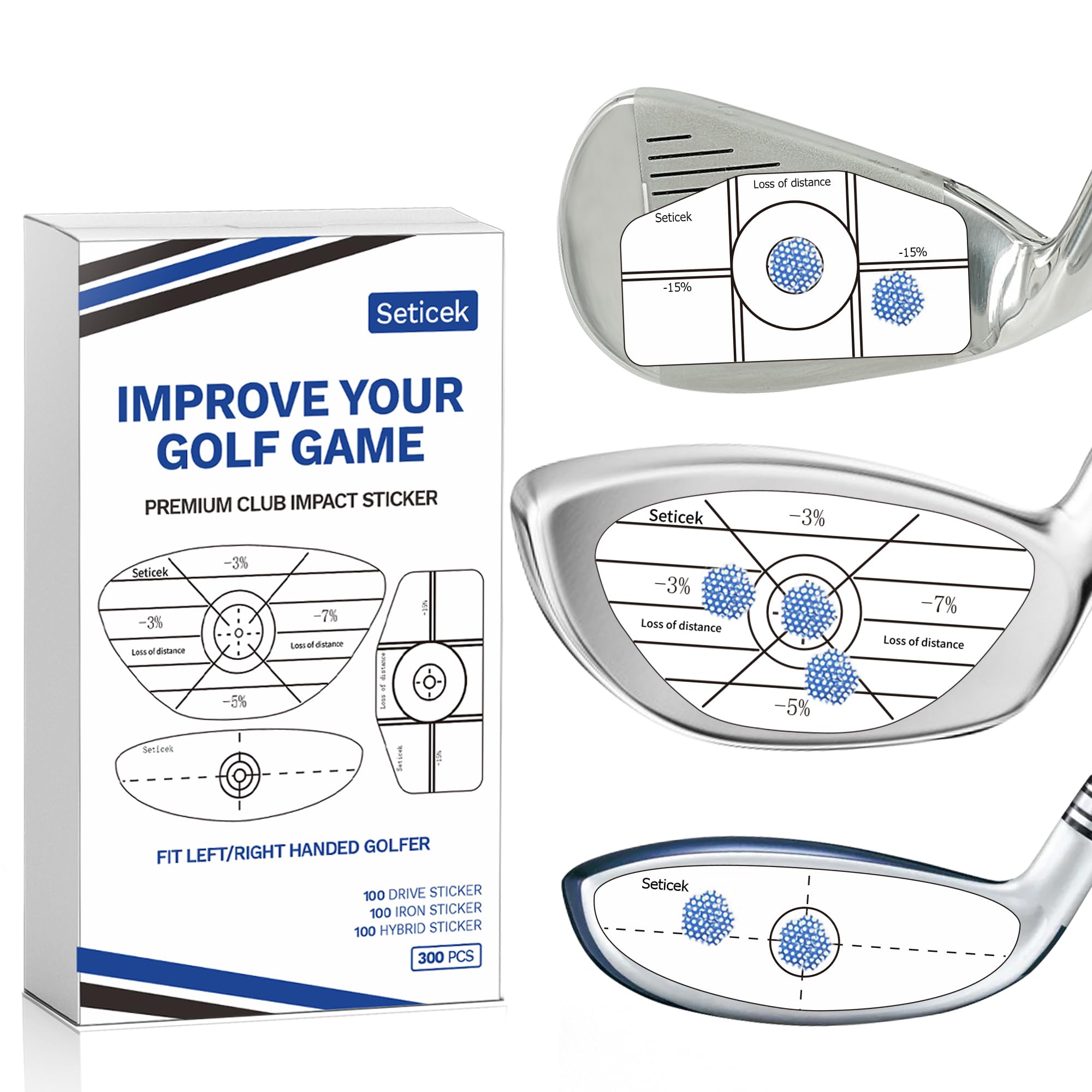 Snapklik.com : Upgraded Golf Impact Tape 300pc Set,Golf Club Impact ...