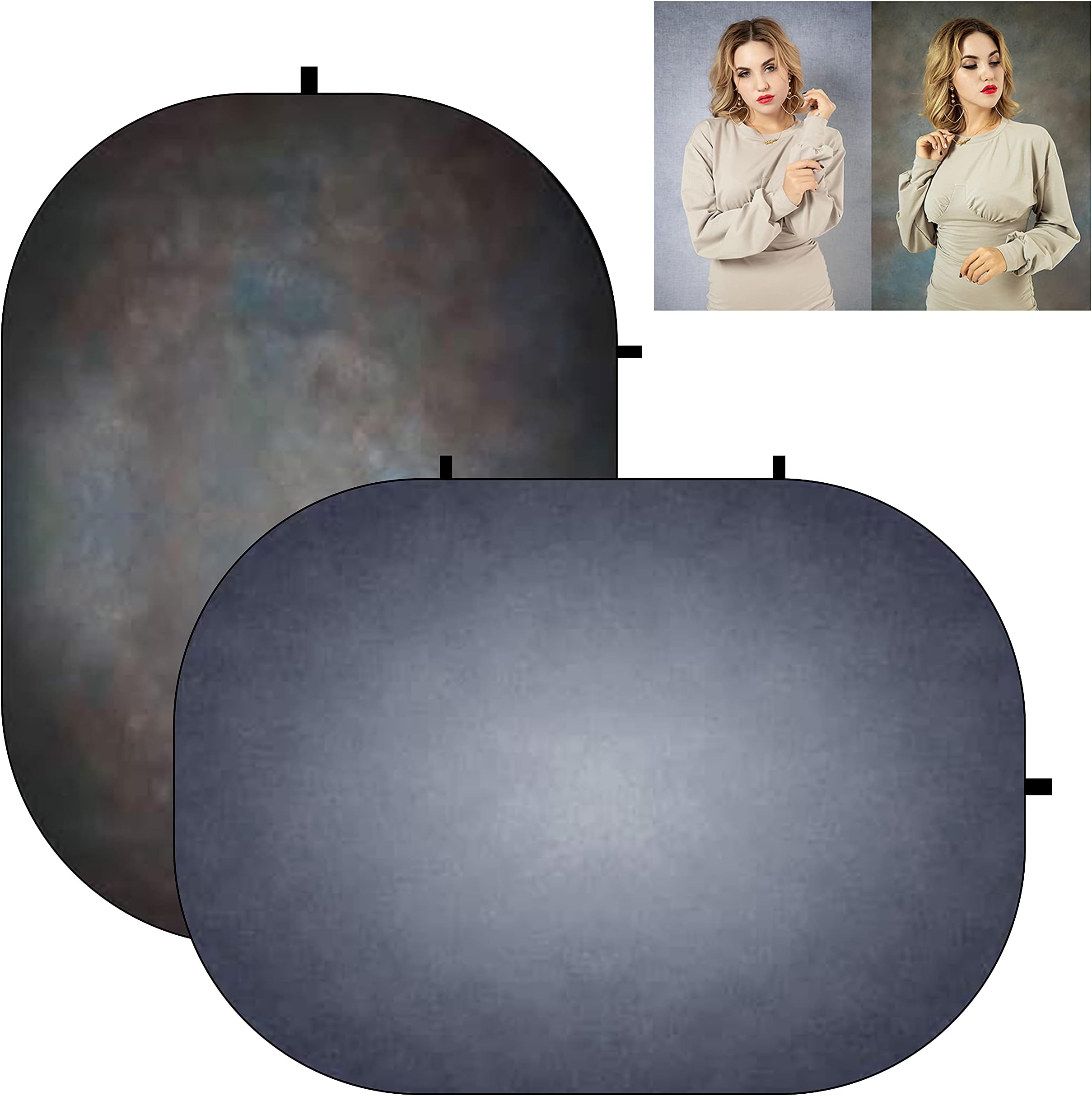 Amazon.com : Kate 5x6.5ft(1.5x2m) Dark Grey Collapsible Backdrop ...