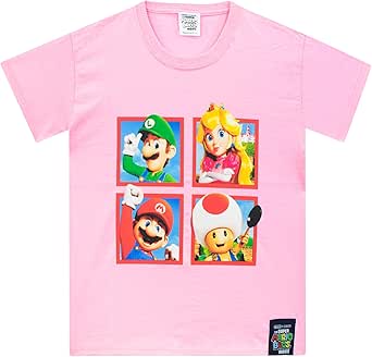 Super Mario T Shirt for Girls | Gaming Girls' T-Shirts | Princess Peach ...