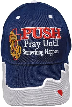 I Love Jesus Push Pray Until Something Happens Religious Christian Hat ...
