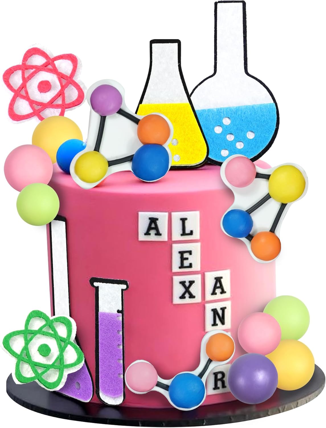 Amazon.com: 17 PCS Science Cake Topper Scientist Chemistry Theme Cake ...