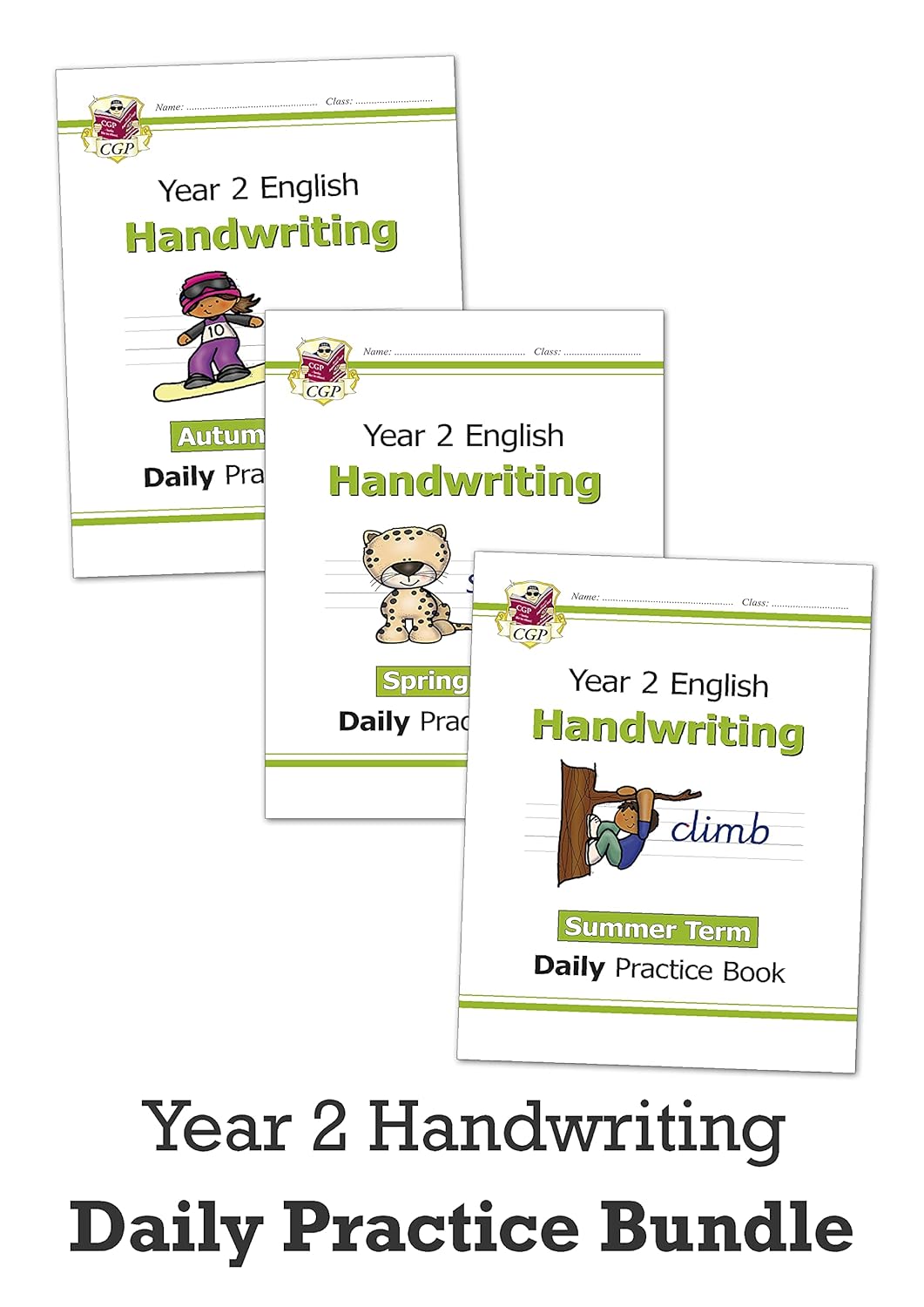 Year 2 Handwriting Daily Practice 3 Book Bundle for KS1 Ages 6-7 ...