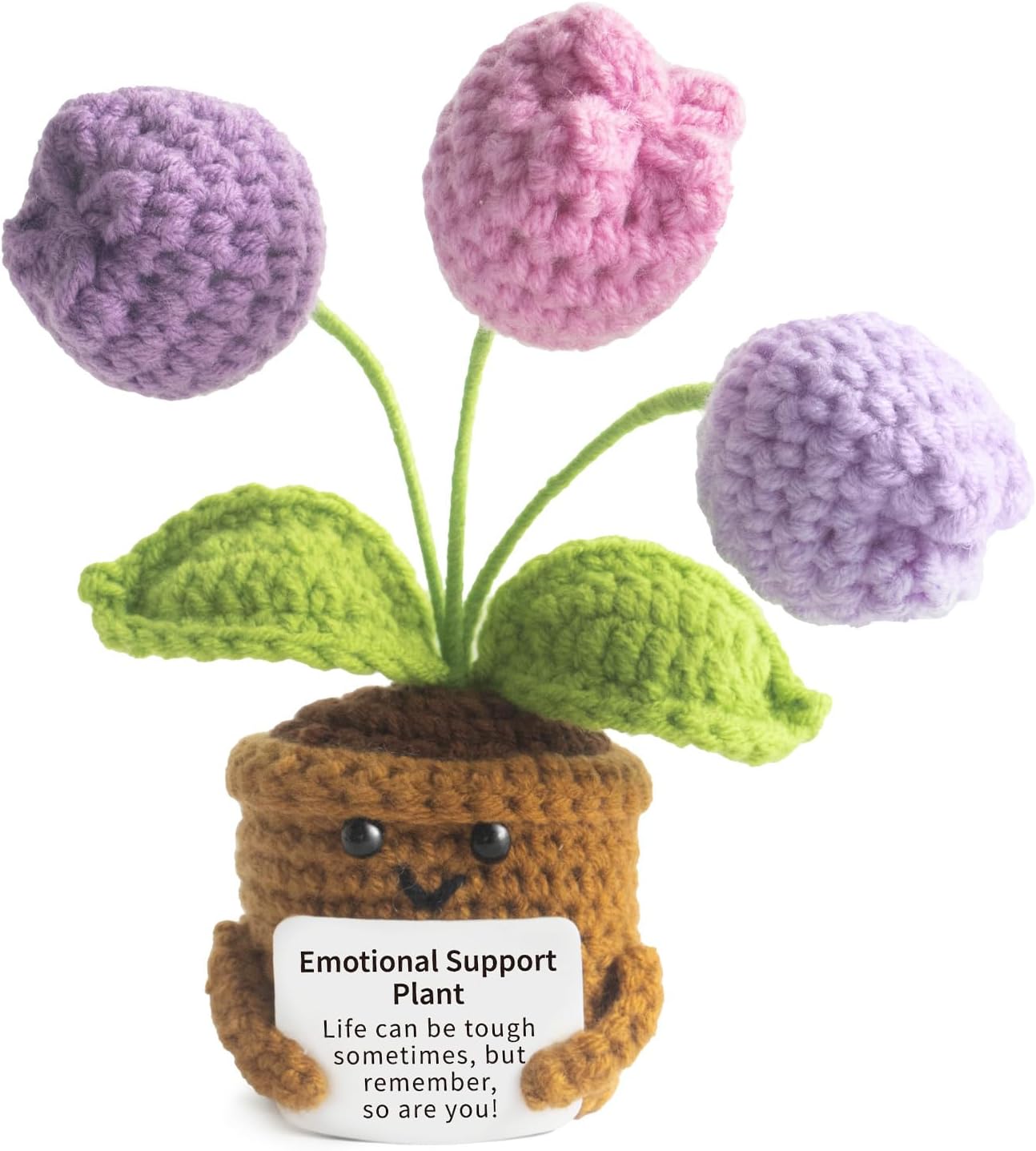 Amazon.com: MS ZHENQIAO Handmade Positive Tulip Flower Crochet - Life ...