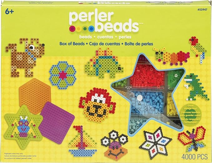 Amazon.com: Perler Fun Fusion Fuse Bead Activity Kit with Box of Beads ...