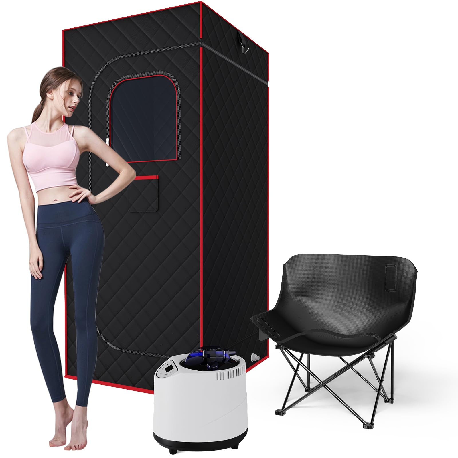 Snapklik.com : AgiiMan Portable Sauna Box For Home - Four-Sided Full ...