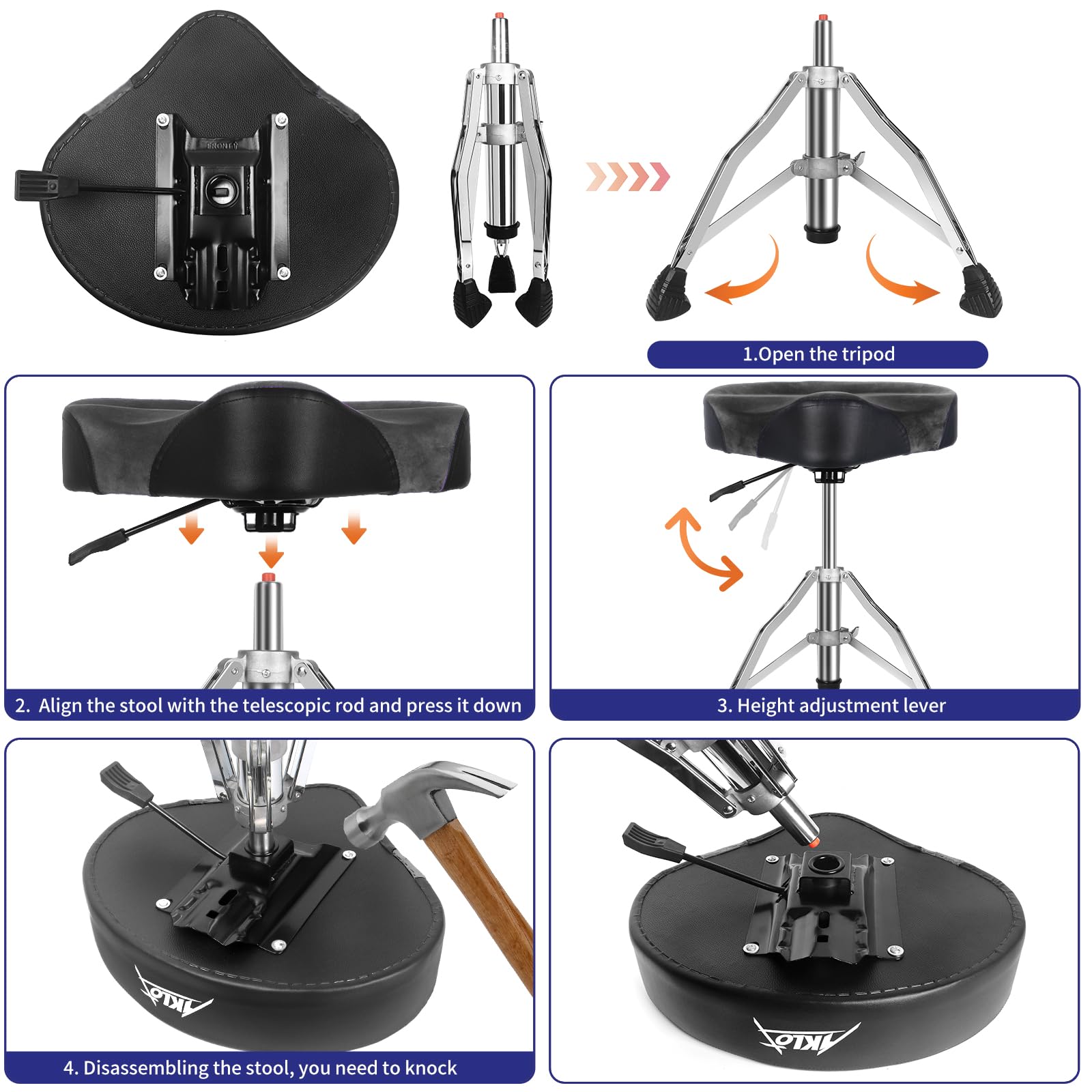 Snapklik.com : Saddle Drum Throne, Hydraulic Drum Throne, Heavy Duty ...