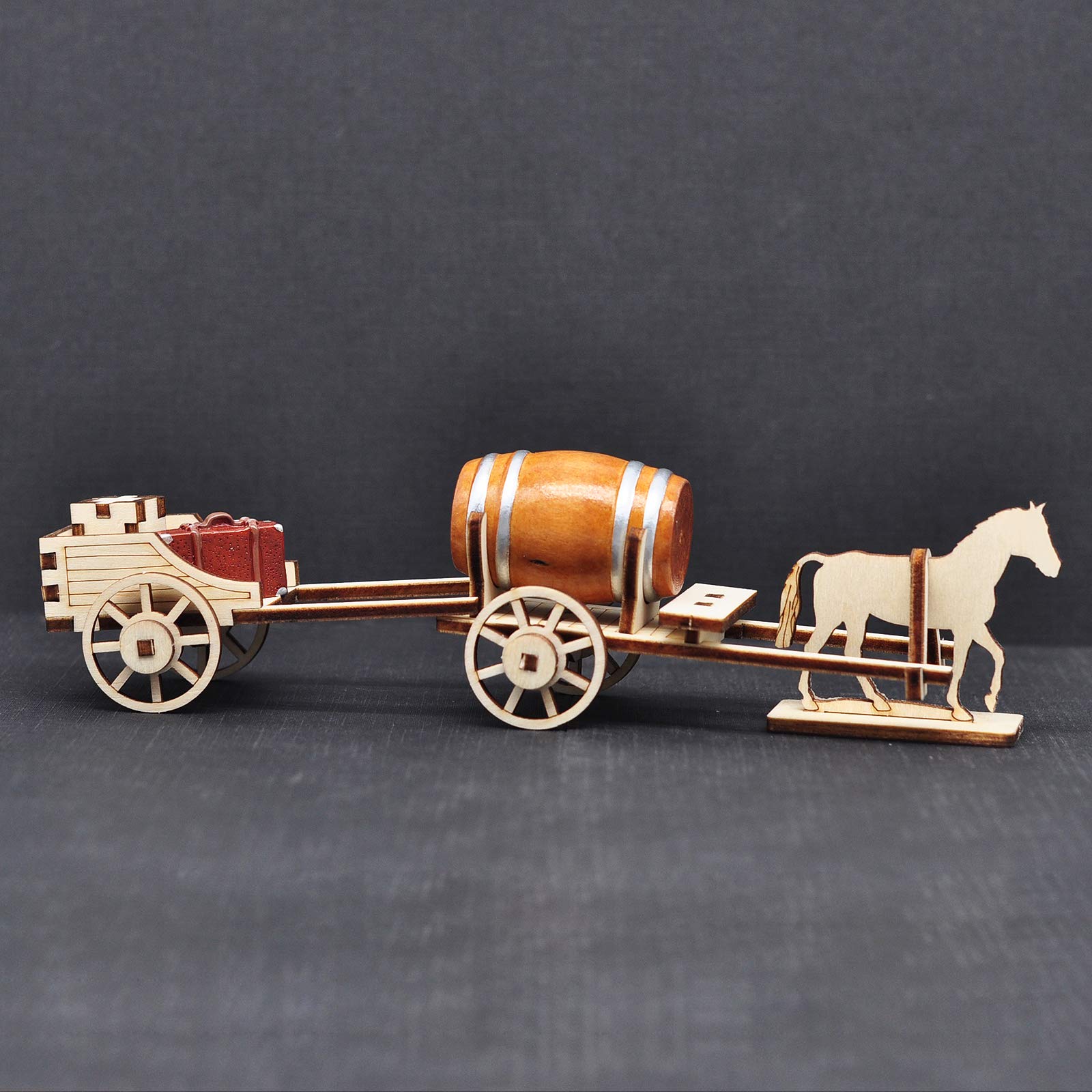 Buy DND Carts and Wagons Miniatures Set with Horse, Crate, Barrel and ...